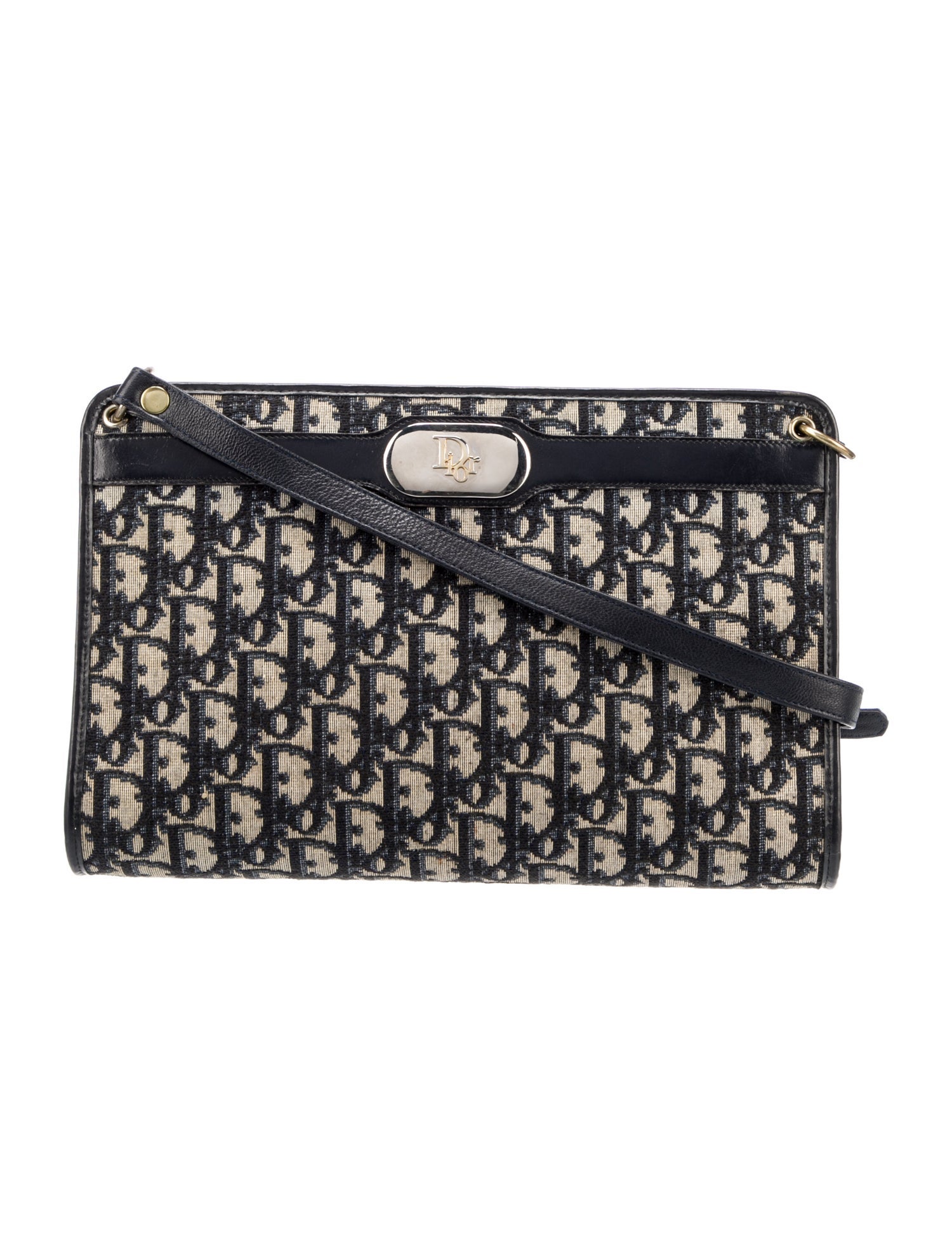 Christian Dior Vintage Oblique Crossbody Bag - Blue Crossbody Bags ...