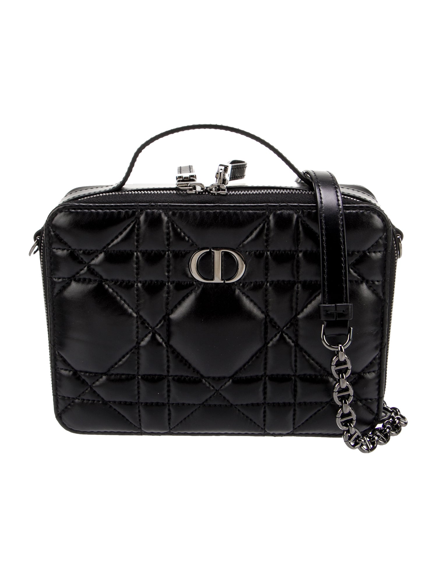 Christian Dior 2022 Caro Box Bag - Black Crossbody Bags, Handbags ...
