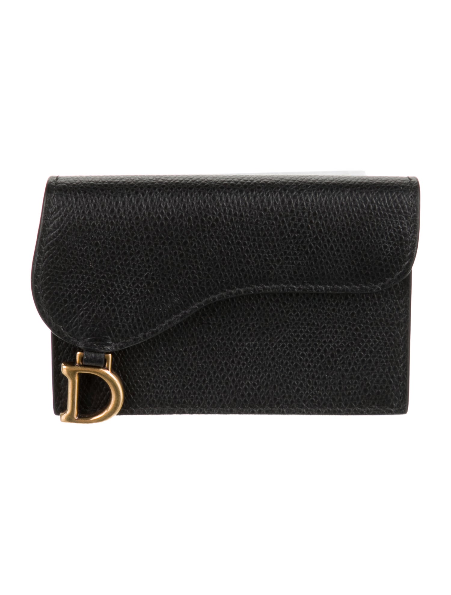 Christian Dior Leather Compact Wallet - Black Wallets, Accessories ...