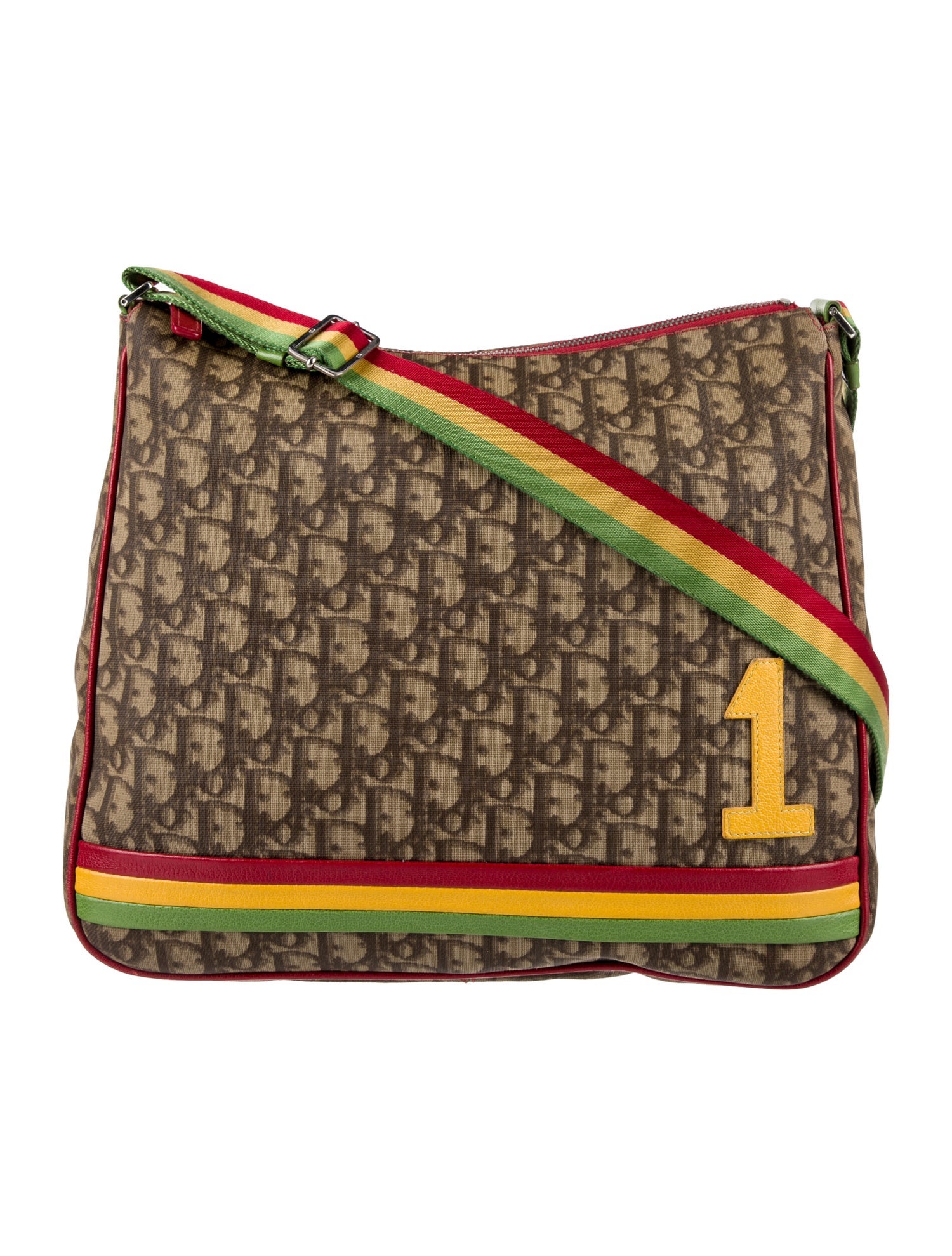 Christian Dior Diorissimo Rasta Shoulder Bag - Brown Shoulder Bags ...
