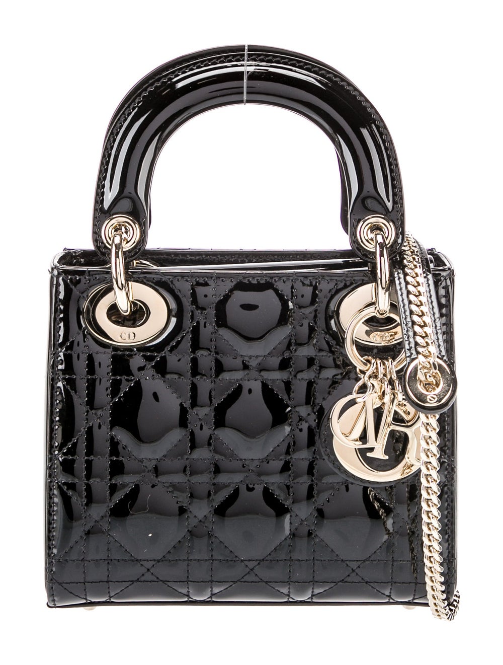 Christian Dior Patent Leather Mini Lady Dior - Gem