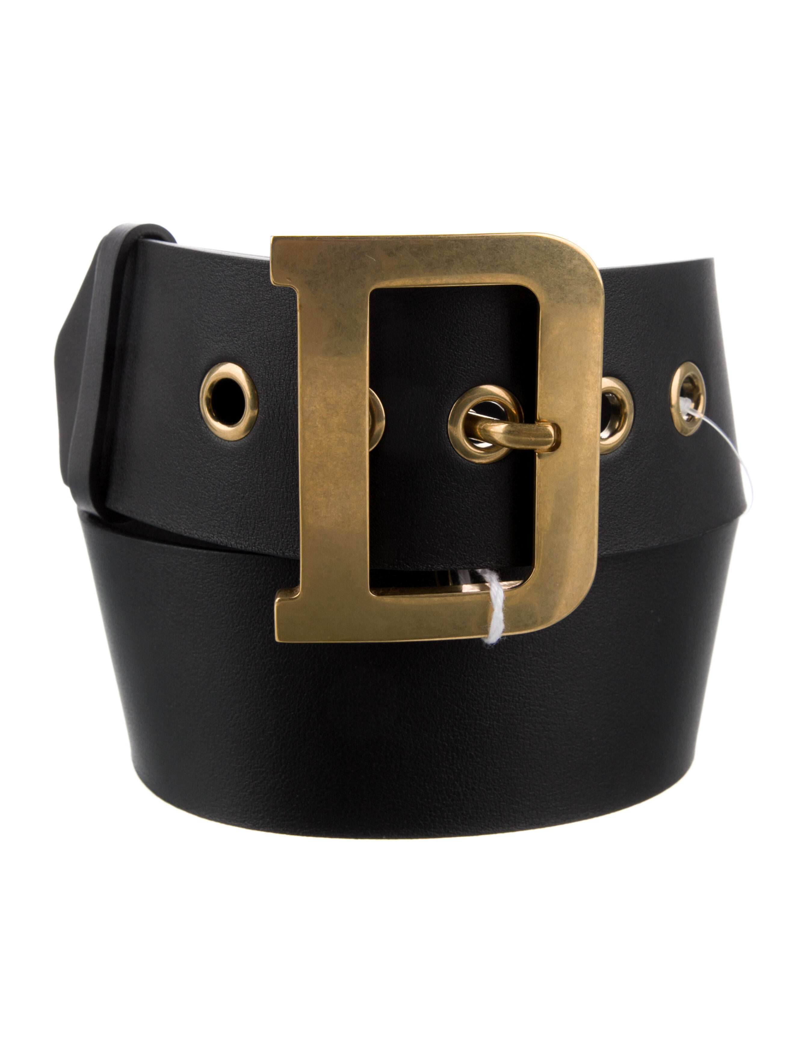 Christian Dior Leather Belt w/ Tags - Black Belts, Accessories ...