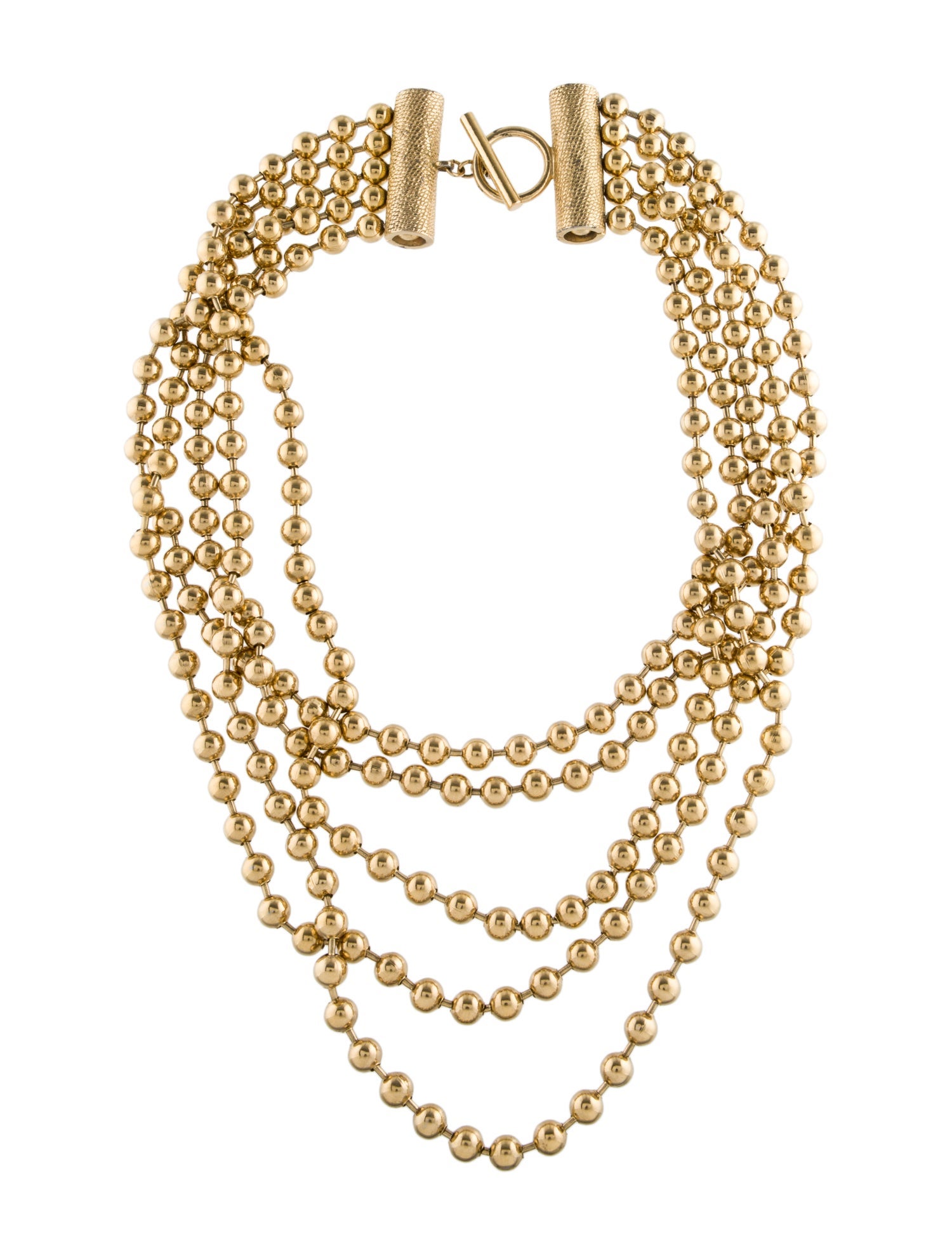 Tiffany & Co. Multistrand Puffy Heart Chain Necklace - Sterling Silver ...