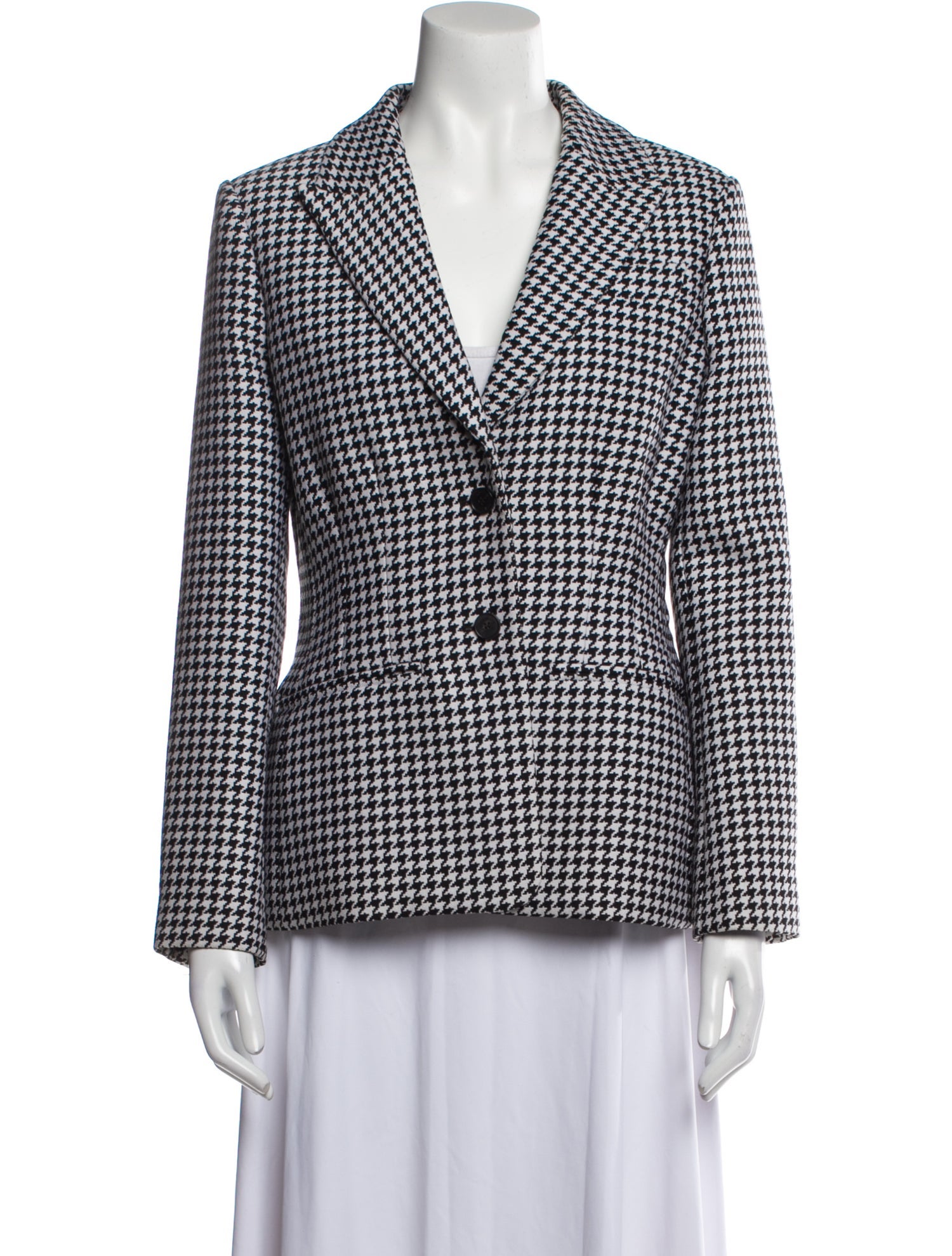 Christian Dior Virgin Wool Printed Blazer - Black Jackets, Clothing ...