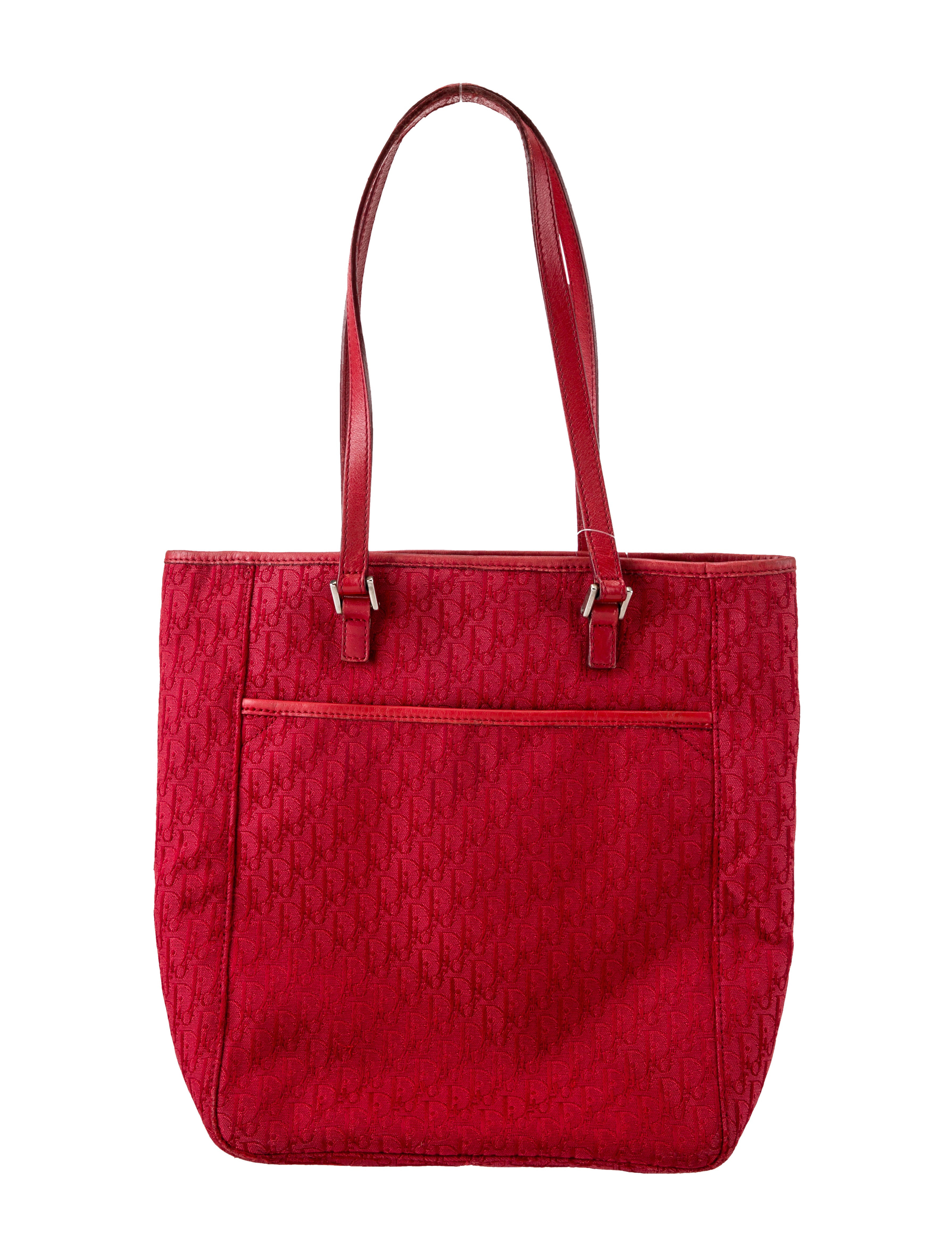 Christian Dior Oblique Tote Bag - Red Totes, Handbags - CHR396448 | The ...