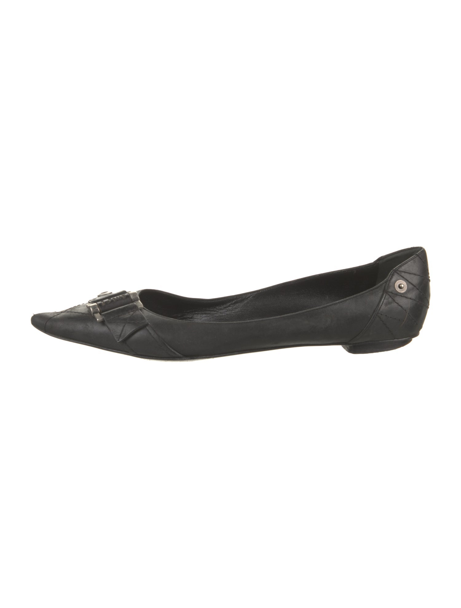 Christian Dior Leather Flats - Black Flats, Shoes - CHR399246 | The ...