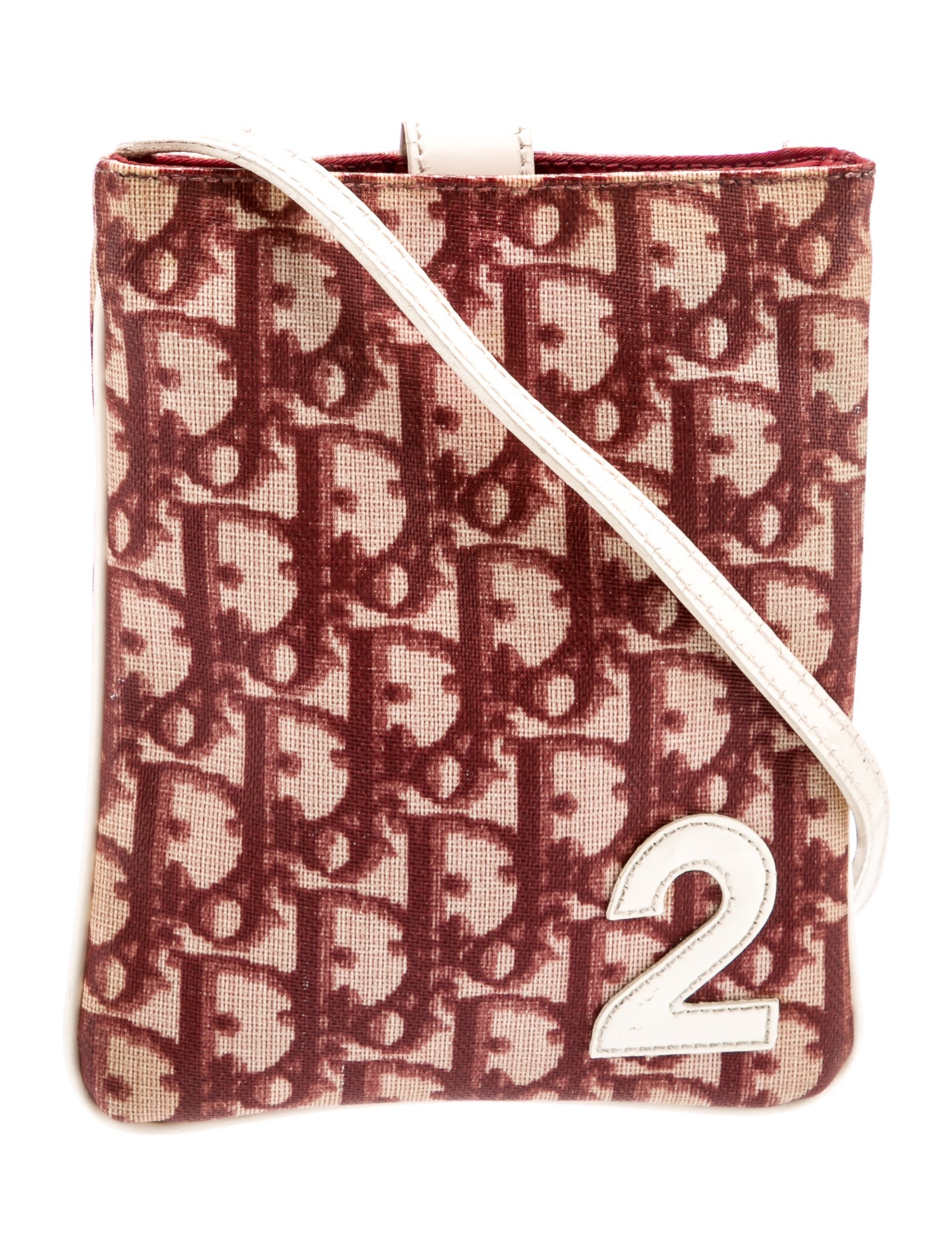 Christian Dior Vintage Diorissimo Crossbody Bag - Burgundy Crossbody ...