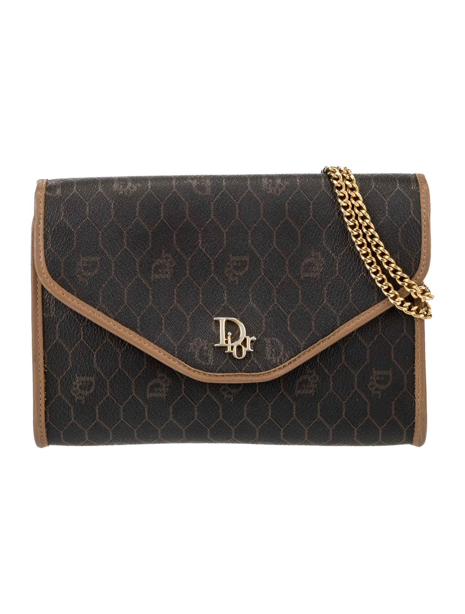 Christian Dior Honeycomb Chain Bag - Brown Shoulder Bags, Handbags ...