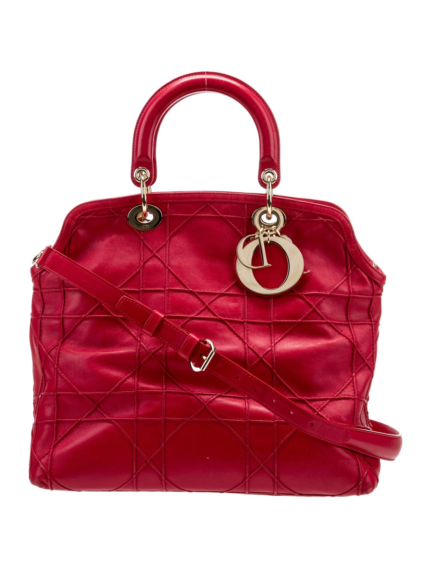 Christian Dior Mini Crystal-Embellished Satin Lady Dior Bag - Grey ...