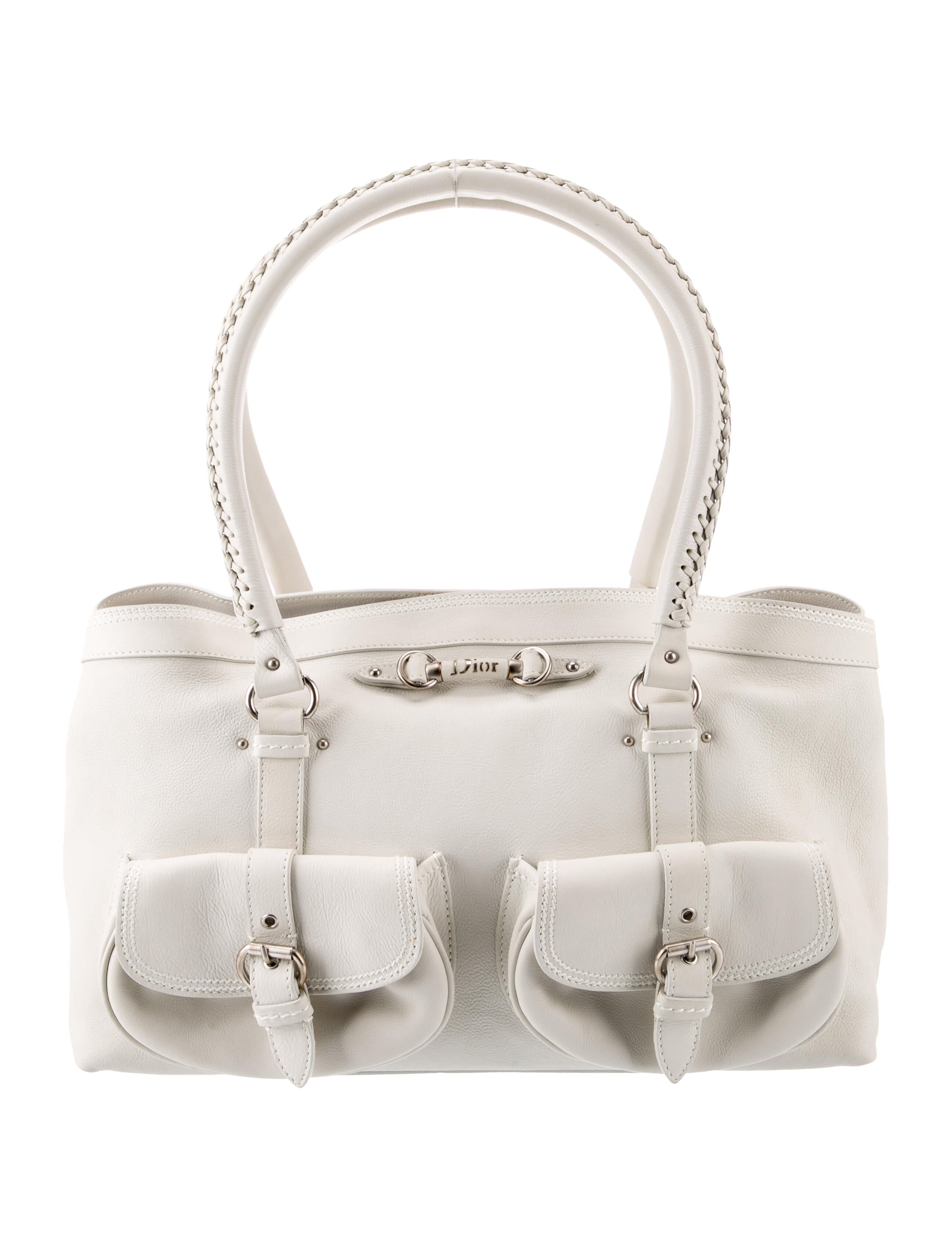 Christian Dior Vintage Leather My Dior Tote - White Totes, Handbags ...
