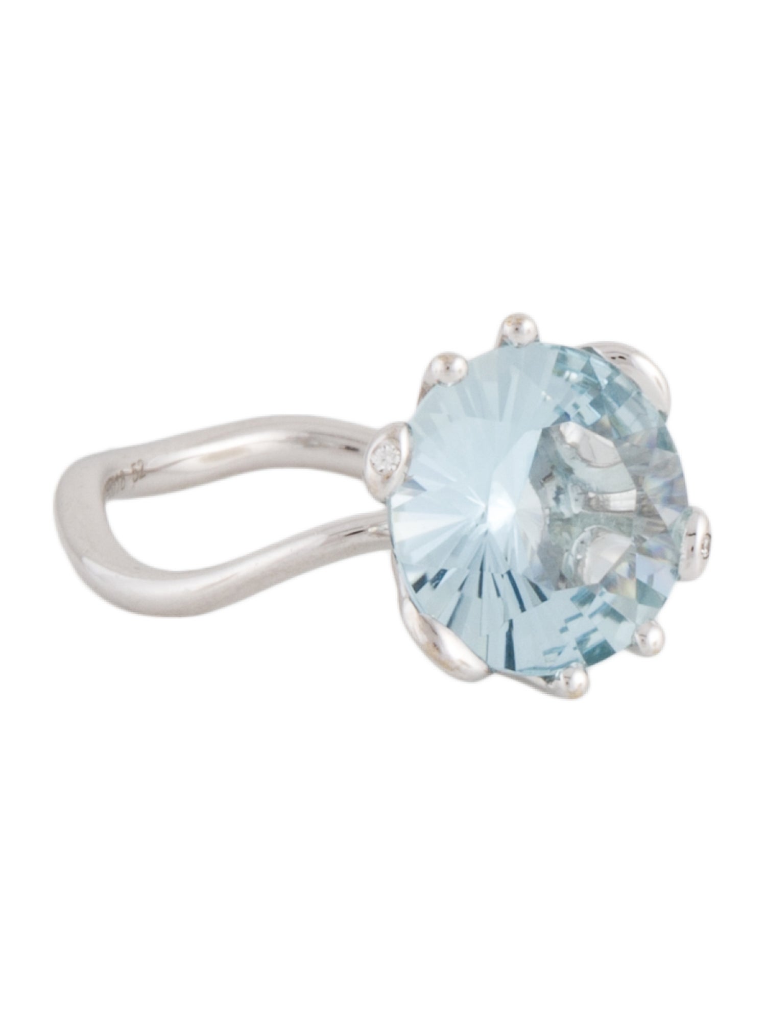 Christian Dior 18K Aquamarine & Diamond Oui Ring - Rhodium-Plated 18K ...