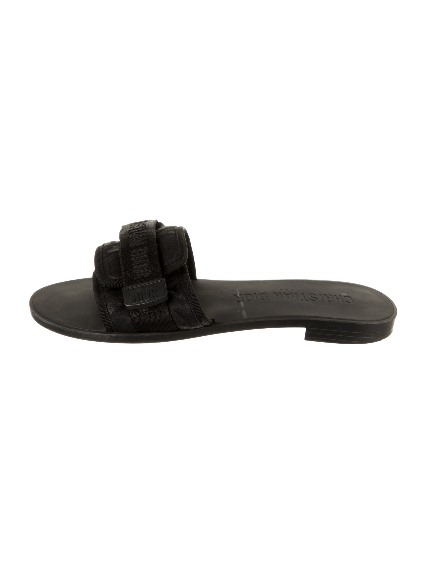 Christian Dior Leather Slides - Black Sandals, Shoes - CHR383608 | The ...