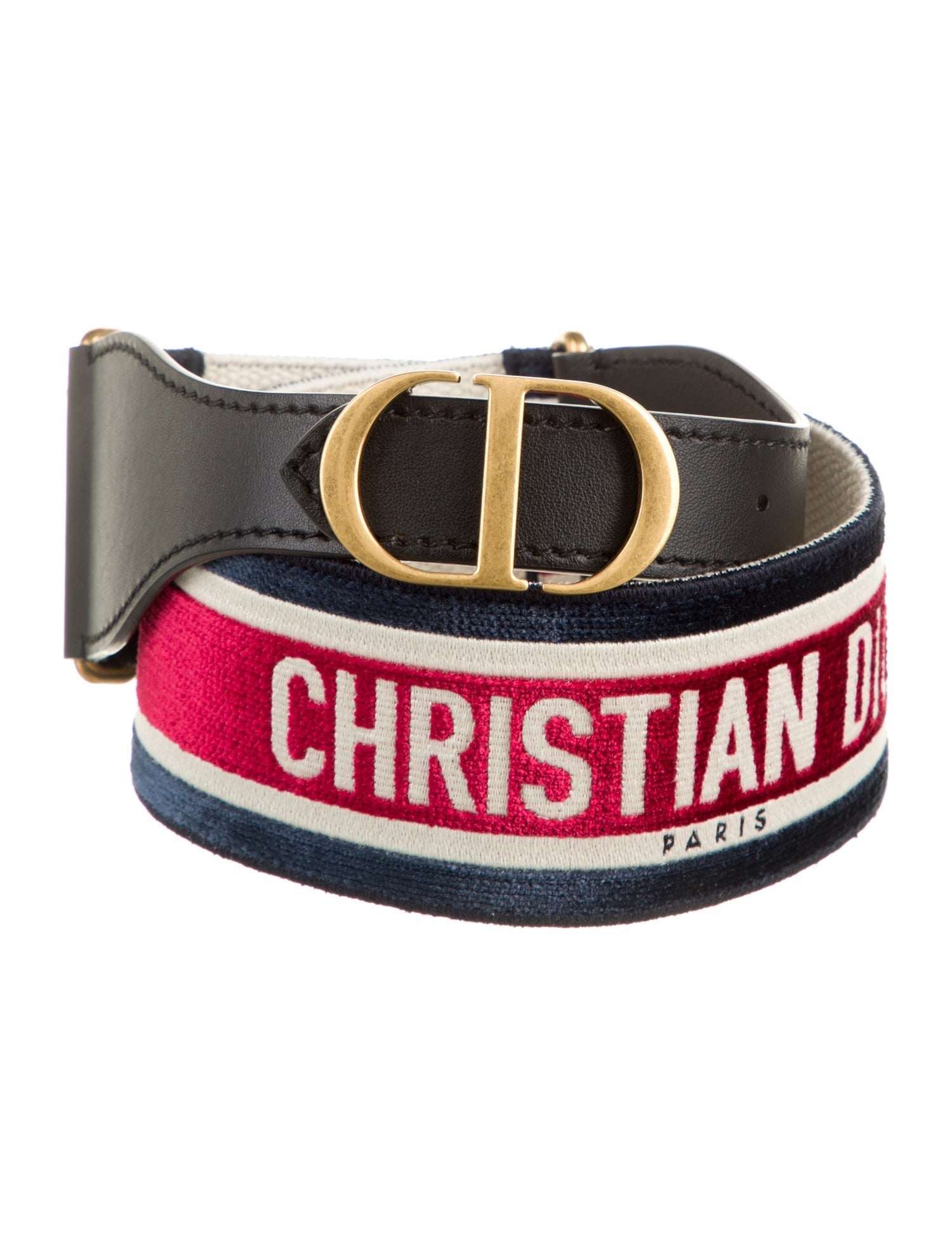 Christian Dior Wide Velvet Waist Belt - Red Belts, Accessories ...