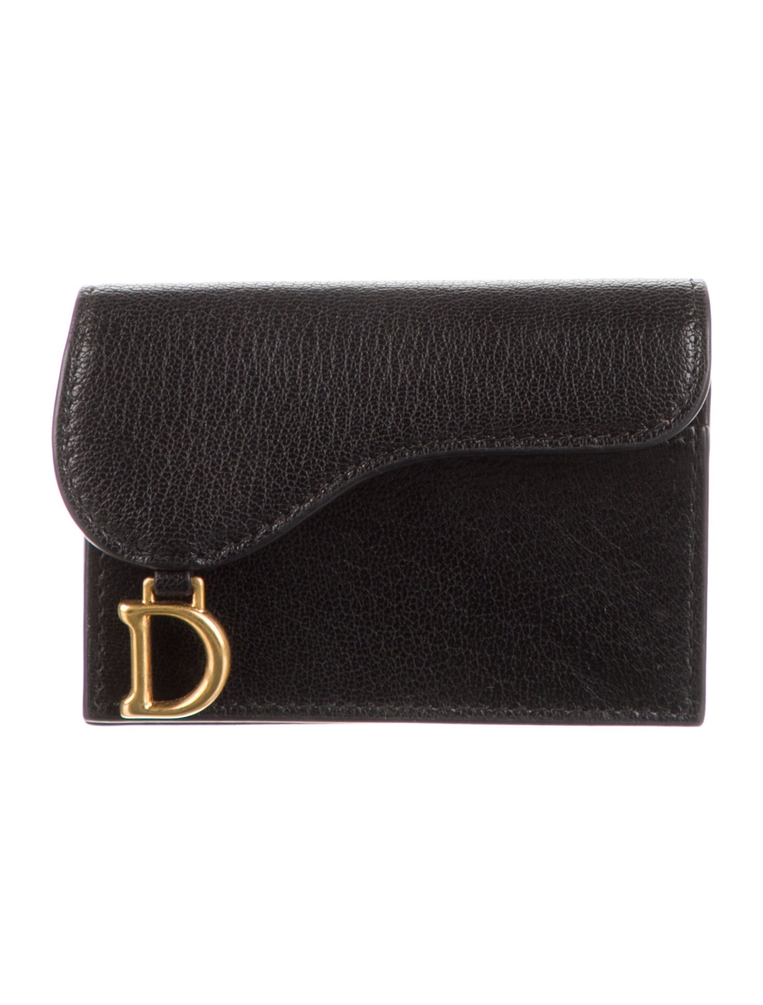 Christian Dior Leather Compact Wallet - Black Wallets, Accessories ...
