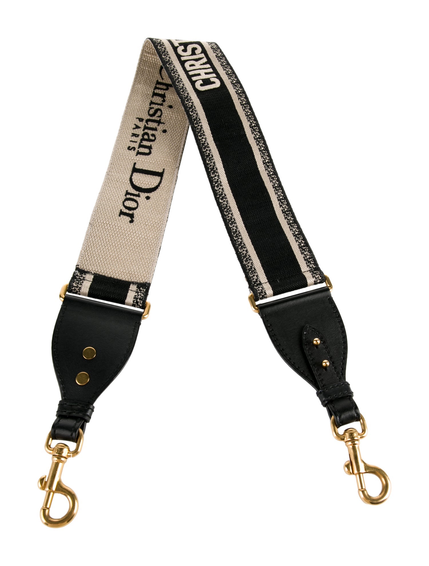 Christian Dior Women's Plaid Leather Trim Bag Strap - Red Bag ...