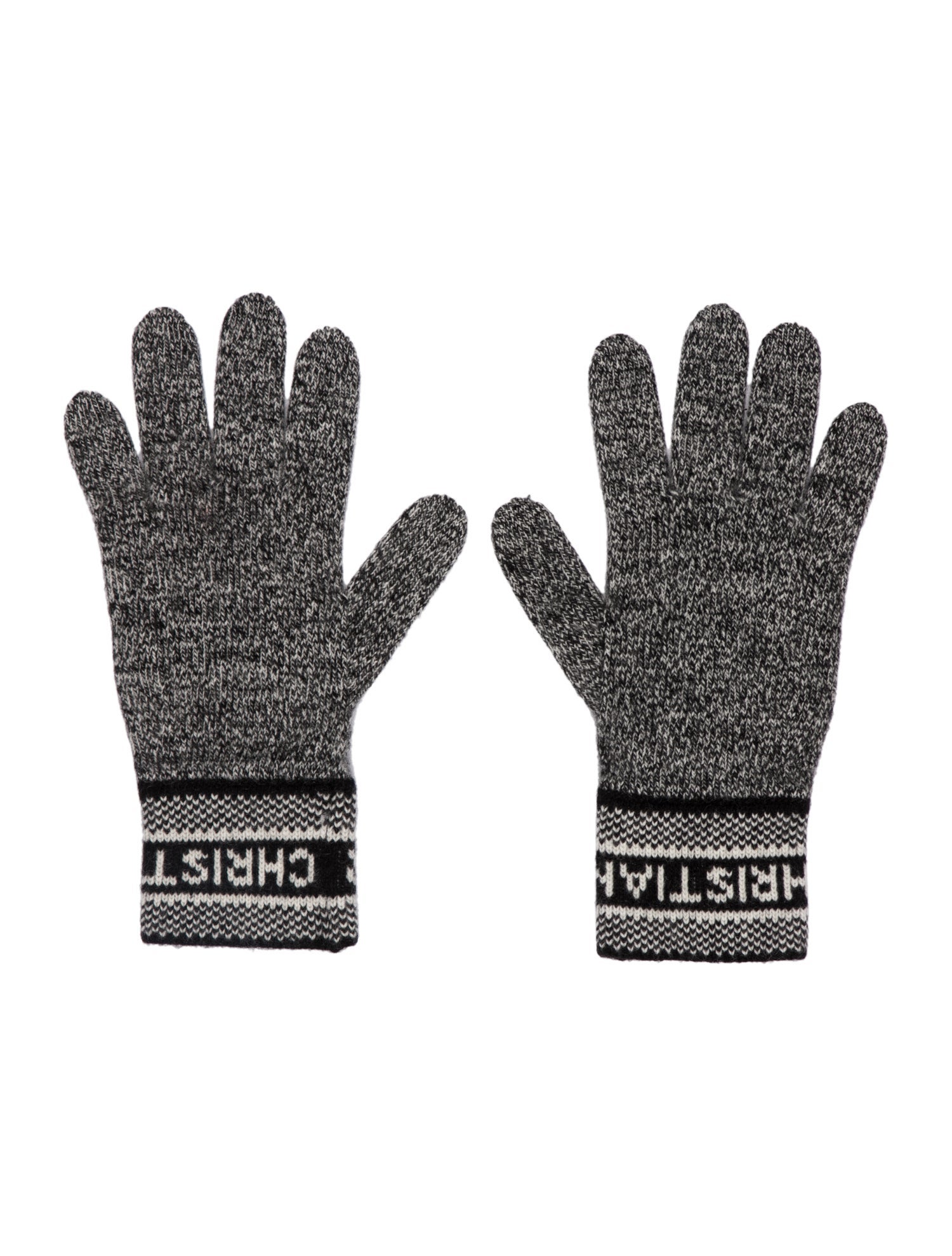 Christian Dior Wool Knitted Golves - White Gloves & Mittens ...