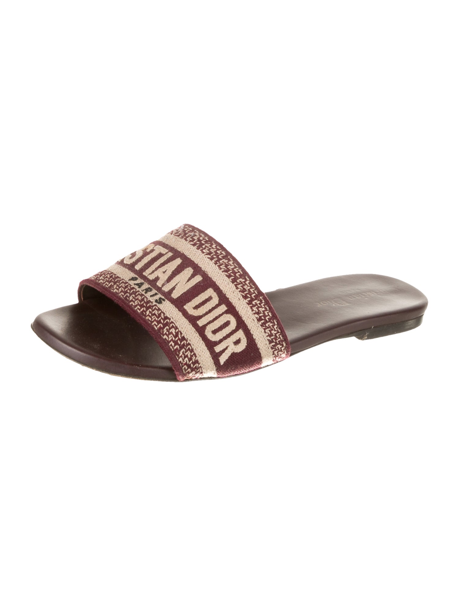 Christian Dior Printed Slides - Grey Sandals, Shoes - CHR381154 | The ...