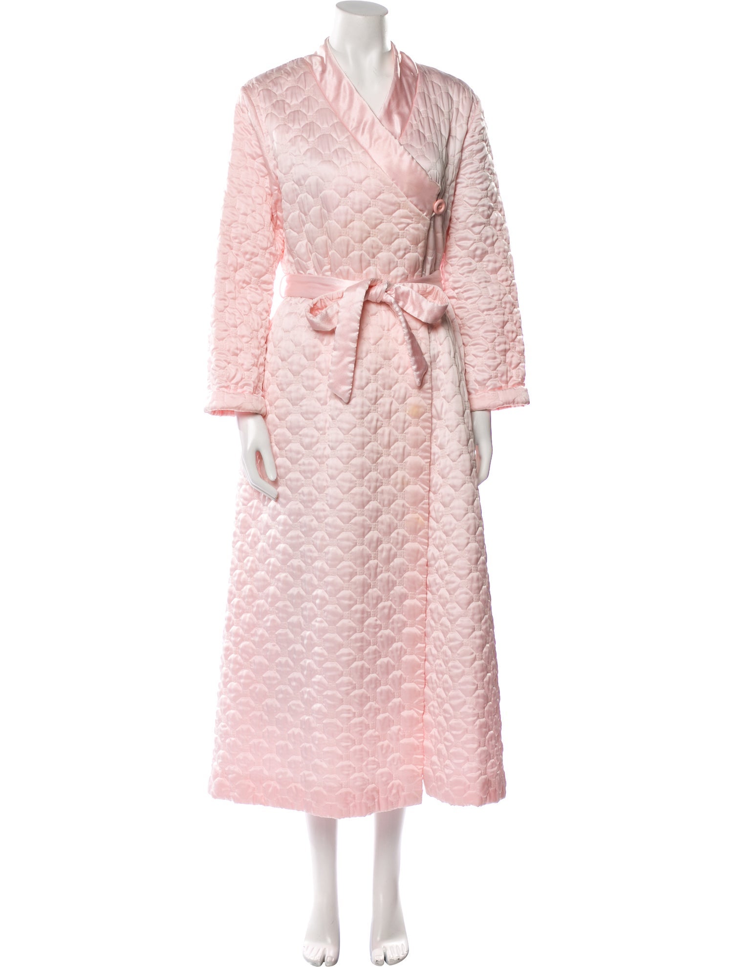 Christian Dior Lingerie Lace Trim Embellishment Robe - Pink Loungewear ...