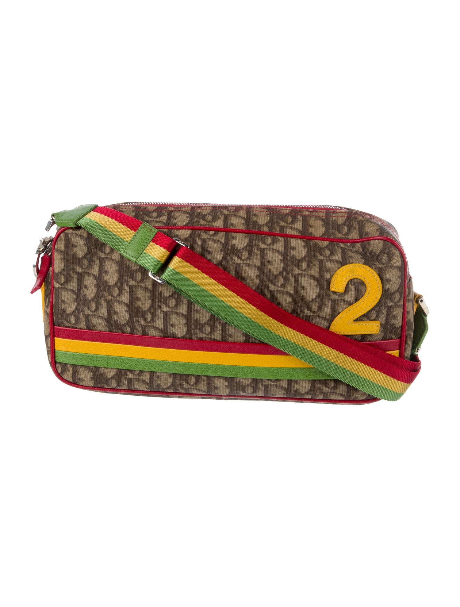 Christian Dior Monogram Trotter Rasta Messenger Bag - Brown Shoulder ...