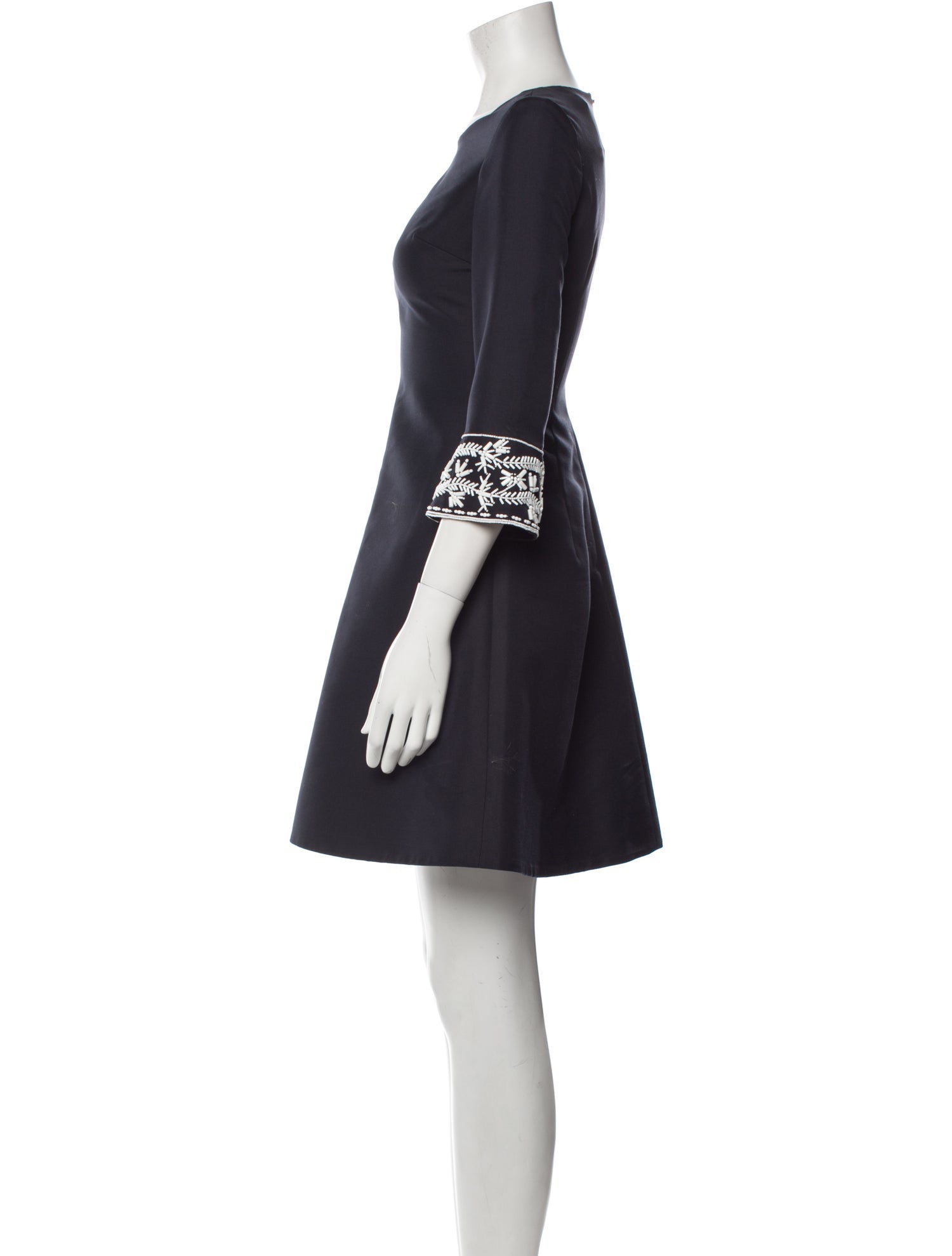 Christian Dior Crew Neck Mini Dress - Blue Dresses, Clothing ...