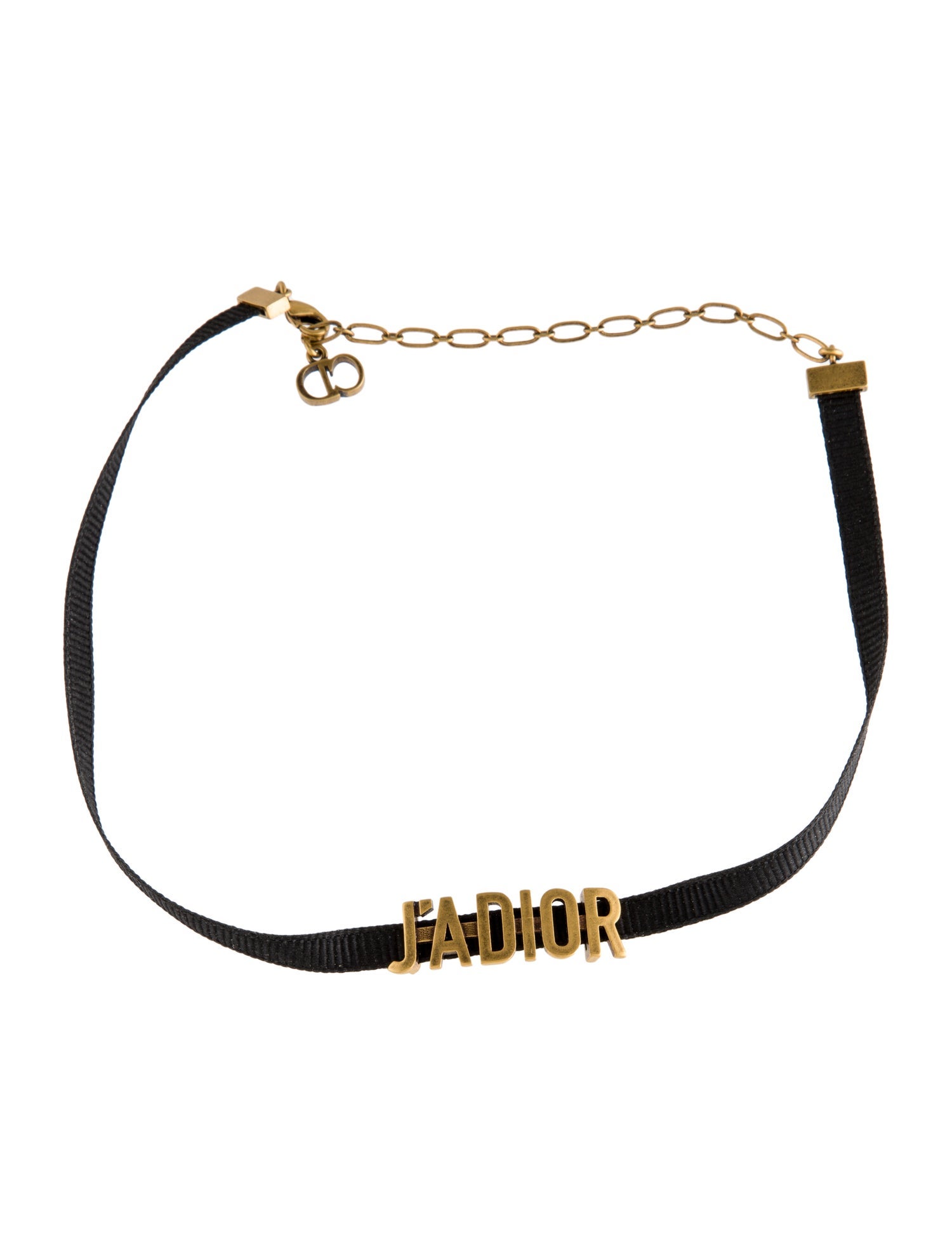 Christian Dior J'Adior Choker Necklace - Gold-Tone Metal Choker ...