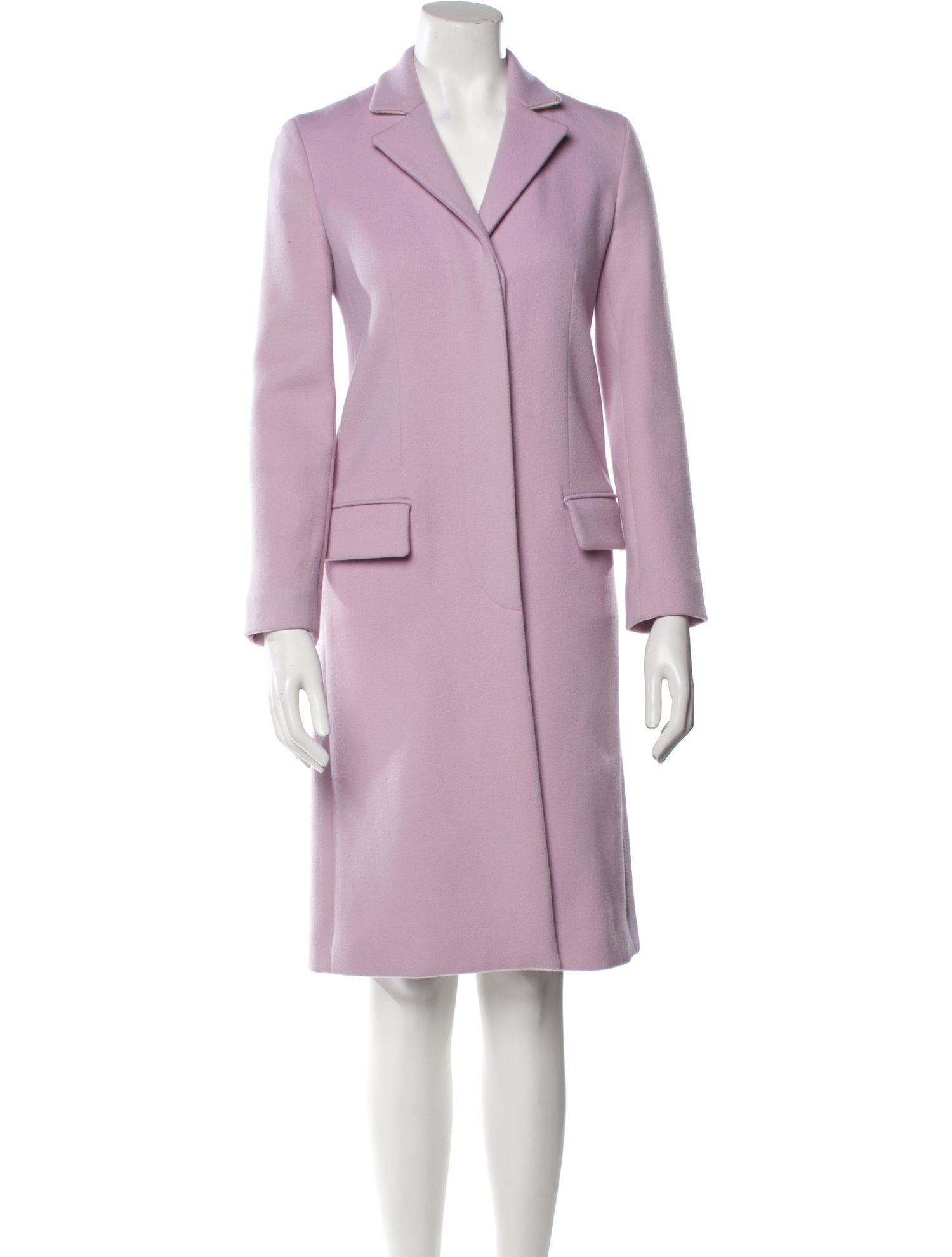 Christian Dior Virgin Wool Coat - Purple Coats, Clothing - CHR417597 ...