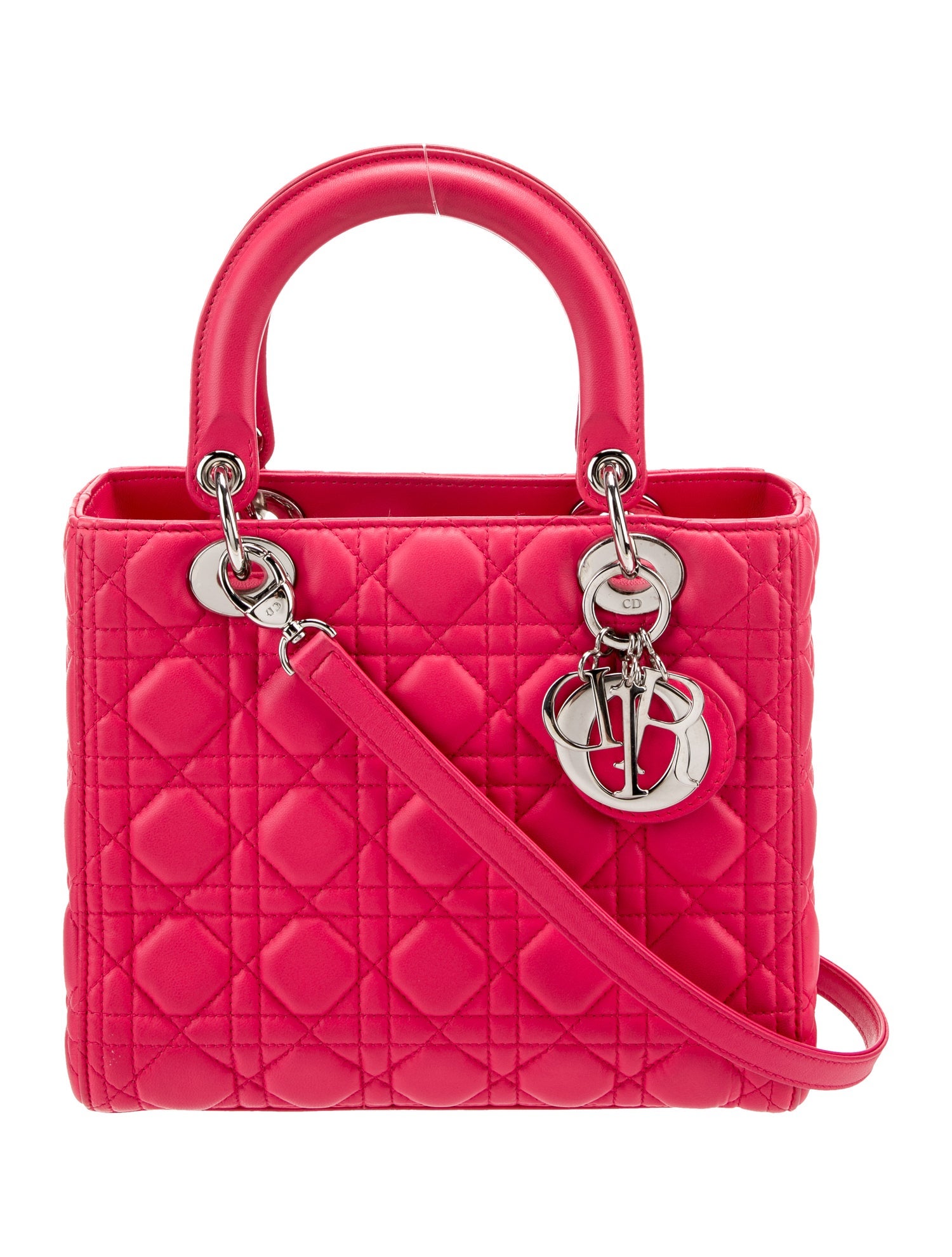 Prada Saffiano Pyramid Bag - Orange Handle Bags, Handbags - PRA29322 ...