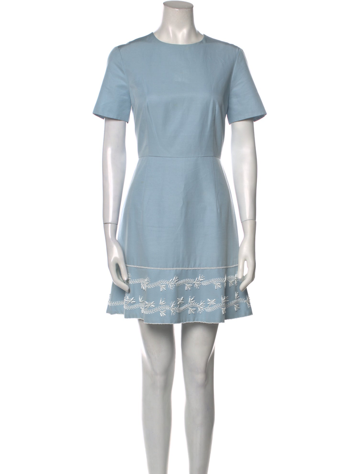Christian Dior Crew Neck Mini Dress - Blue Dresses, Clothing ...