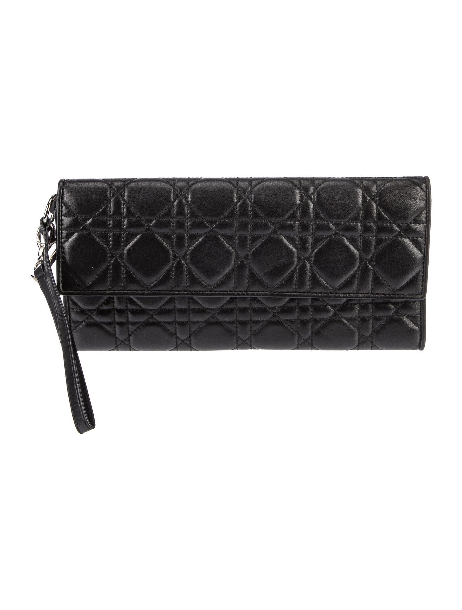 Christian Dior Lady Dior Cannage Clutch - Black Clutches, Handbags ...