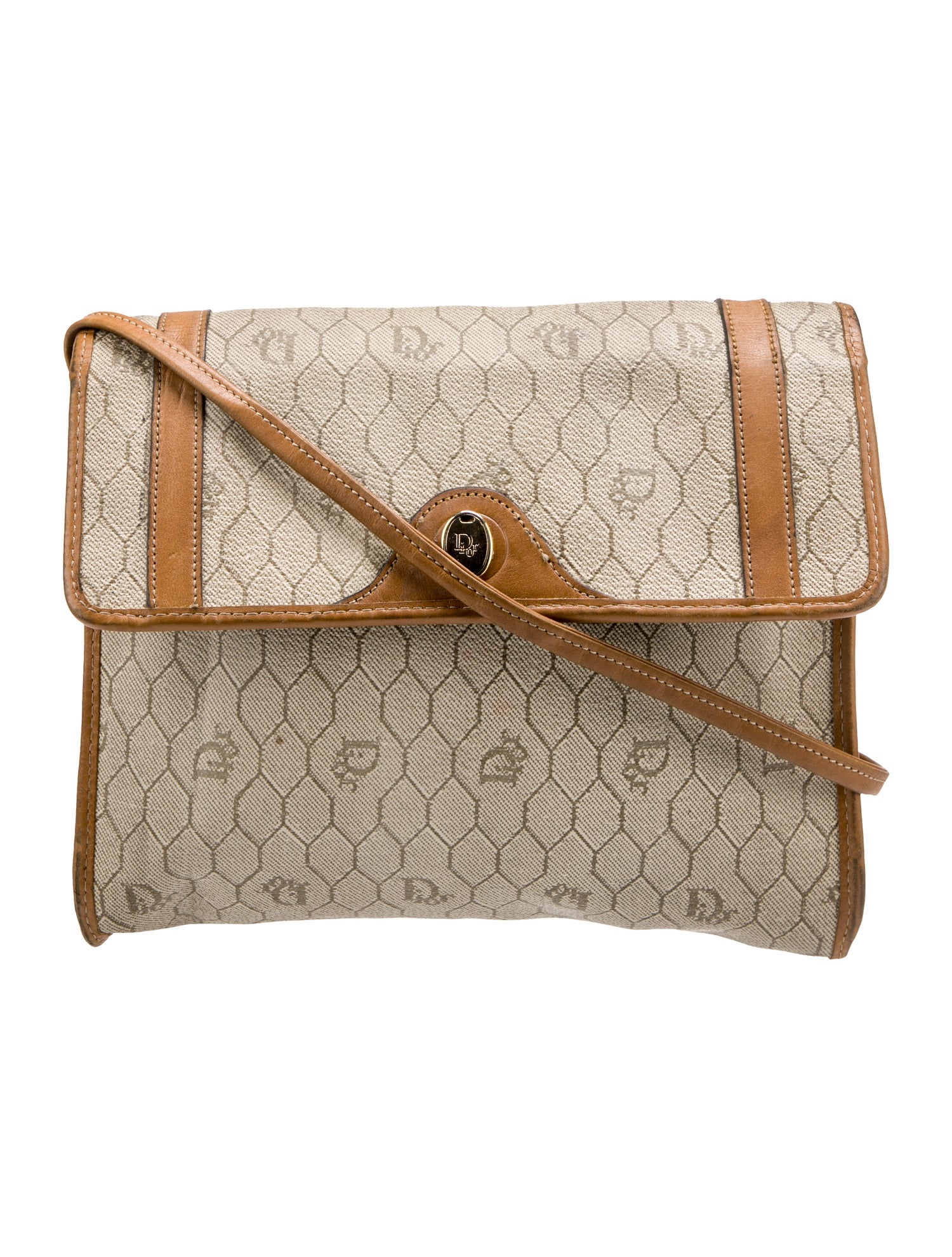 Christian Dior Honeycomb Crossbody Bag - Neutrals Crossbody Bags ...