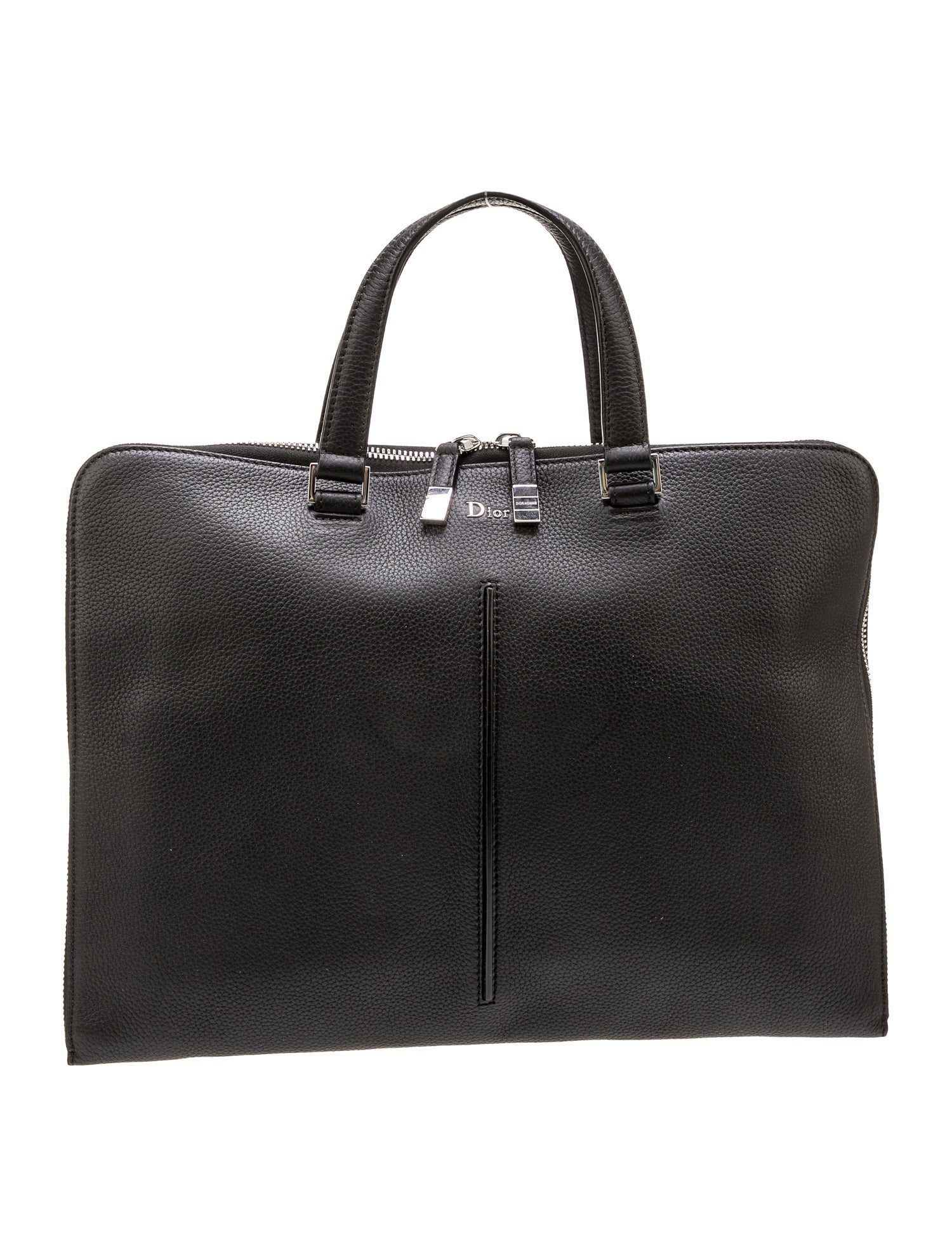 DIOR MEN Leather Laptop Briefcase - Black Briefcases, Bags - CHR421440 ...