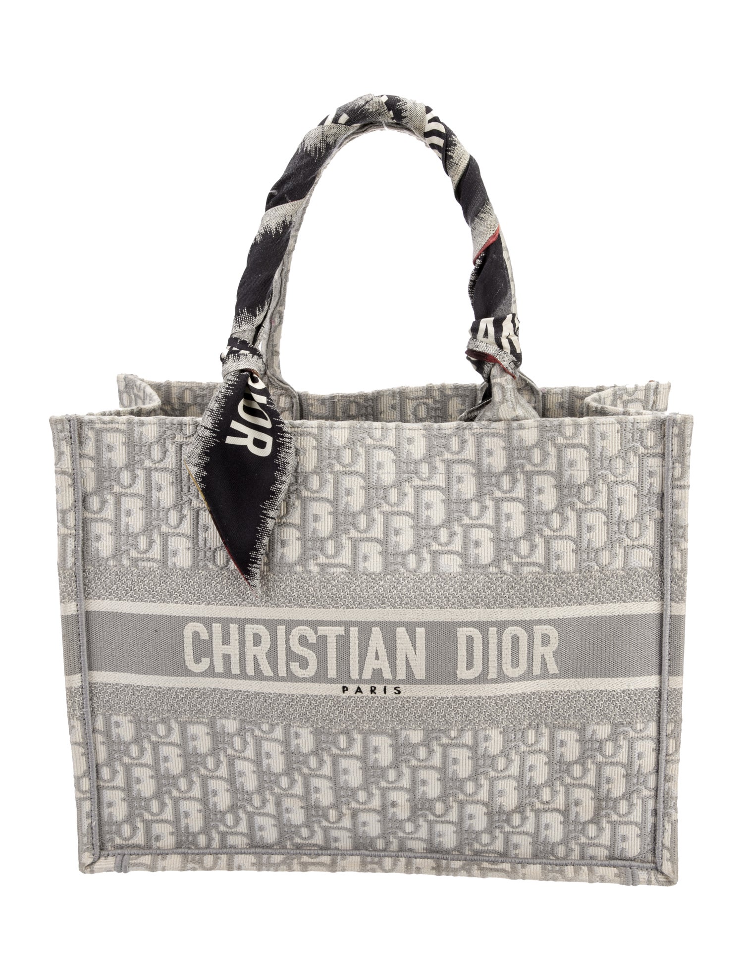 Christian Dior Small Oblique Book Tote - Grey Totes, Handbags ...