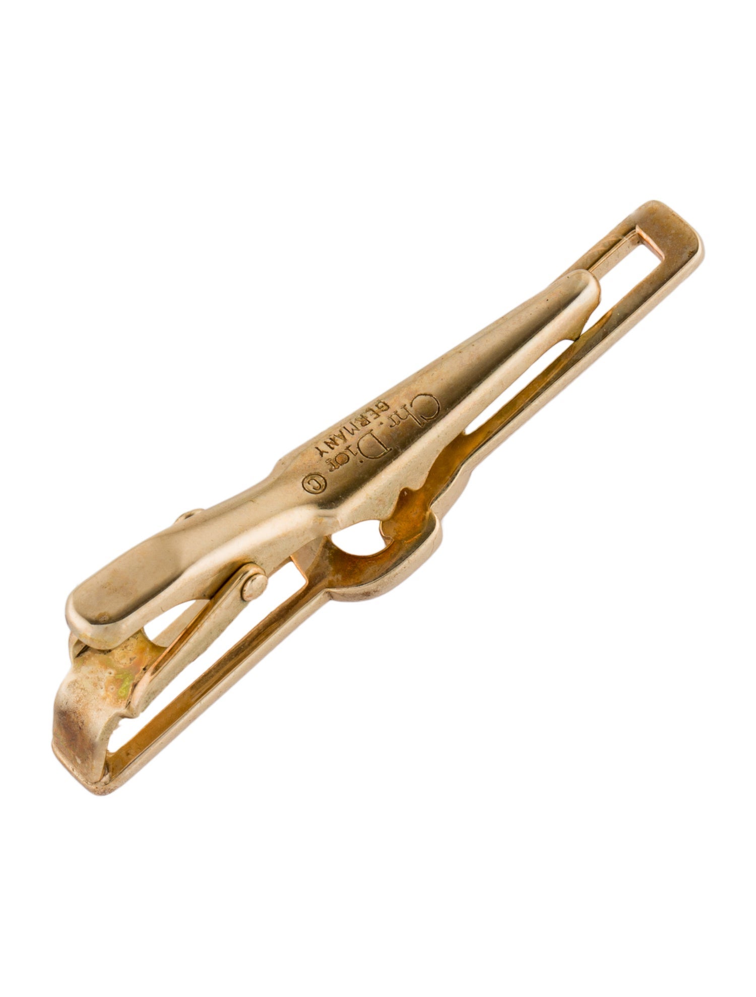 Cartier Vintage Ruby Tie Clip - 14K Yellow Gold Tie Pins and Clips ...