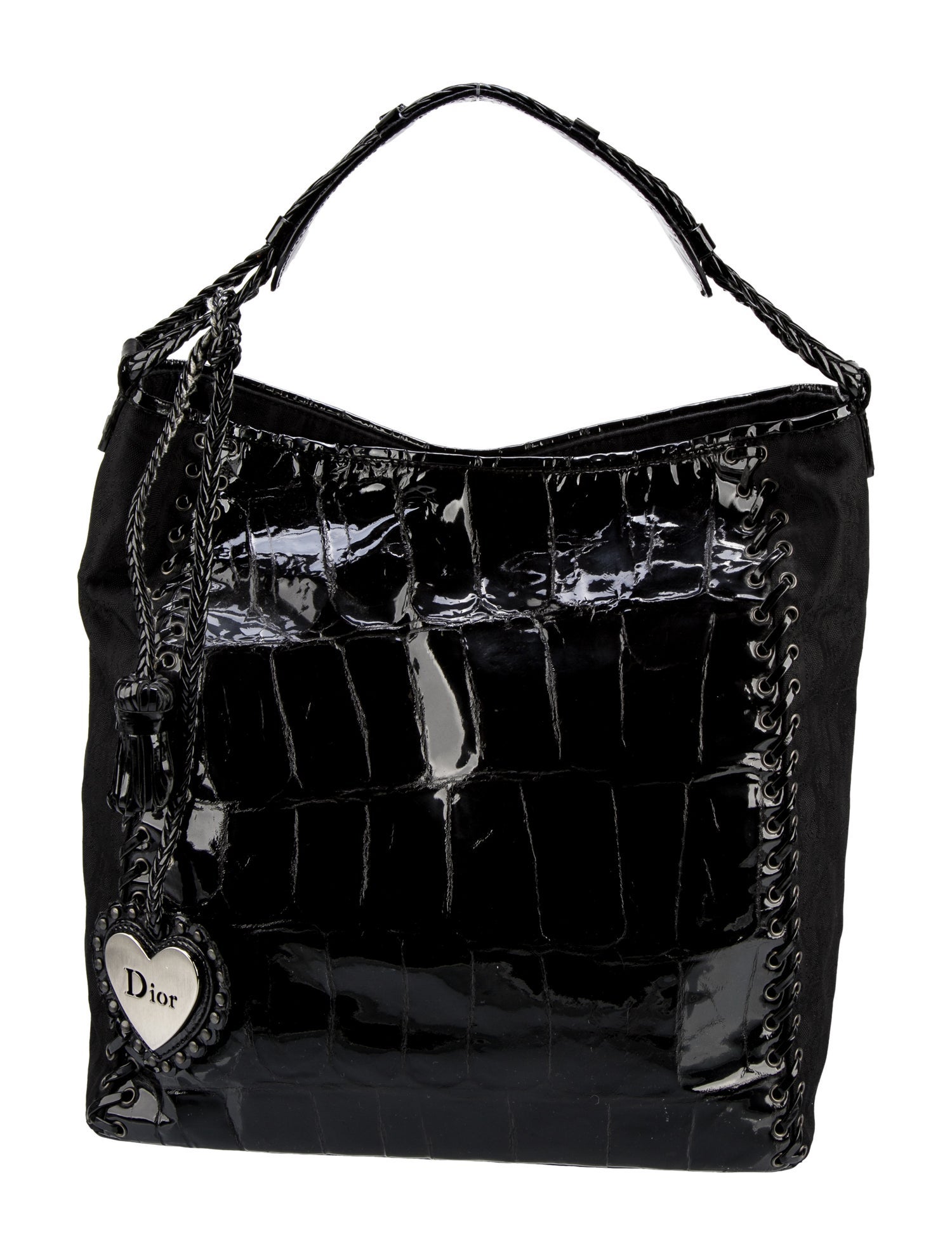 Christian Dior Large Diorissimo Embossed Tote - Black Totes, Handbags ...