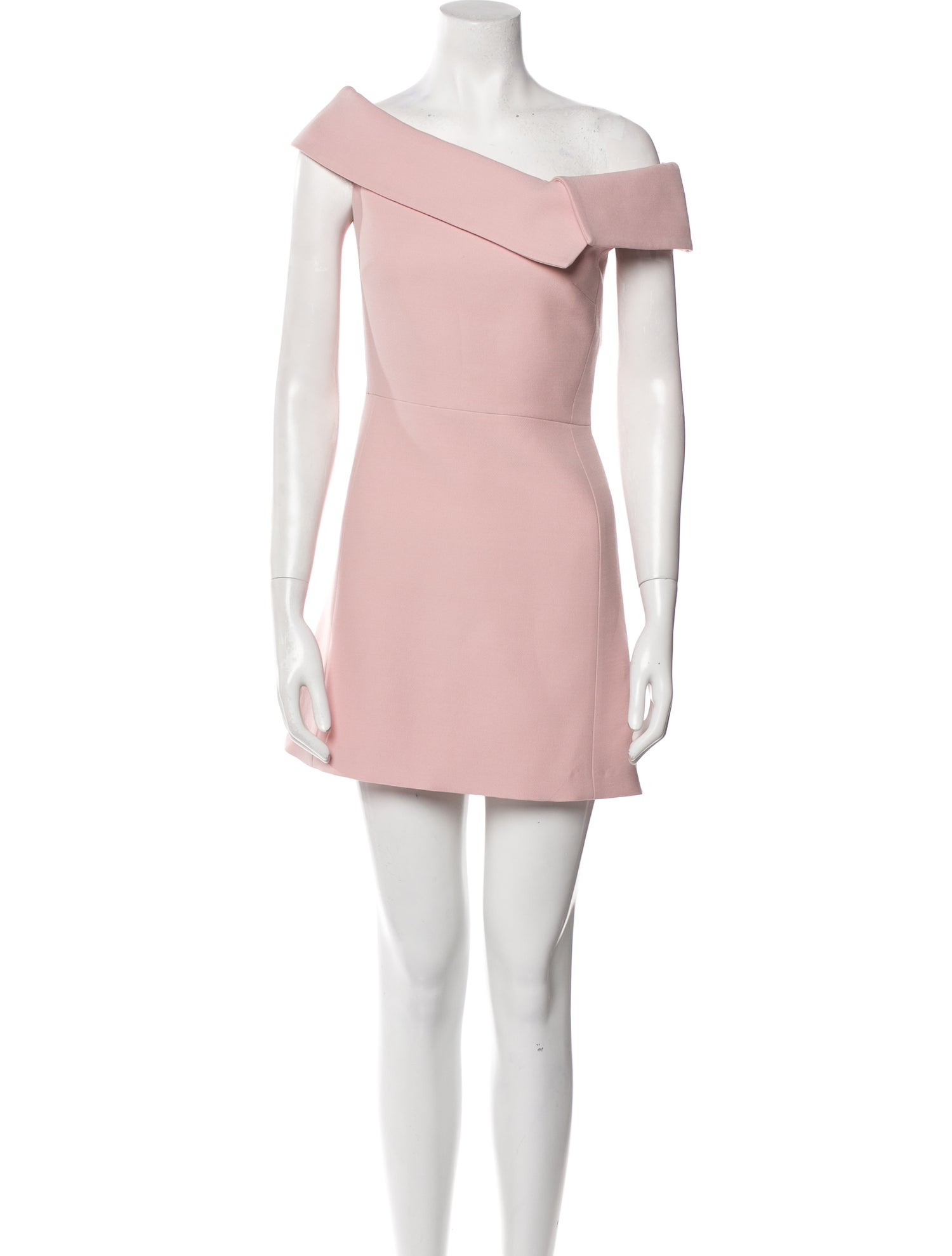 Christian Dior One-Shoulder Mini Dress - Pink Dresses, Clothing ...