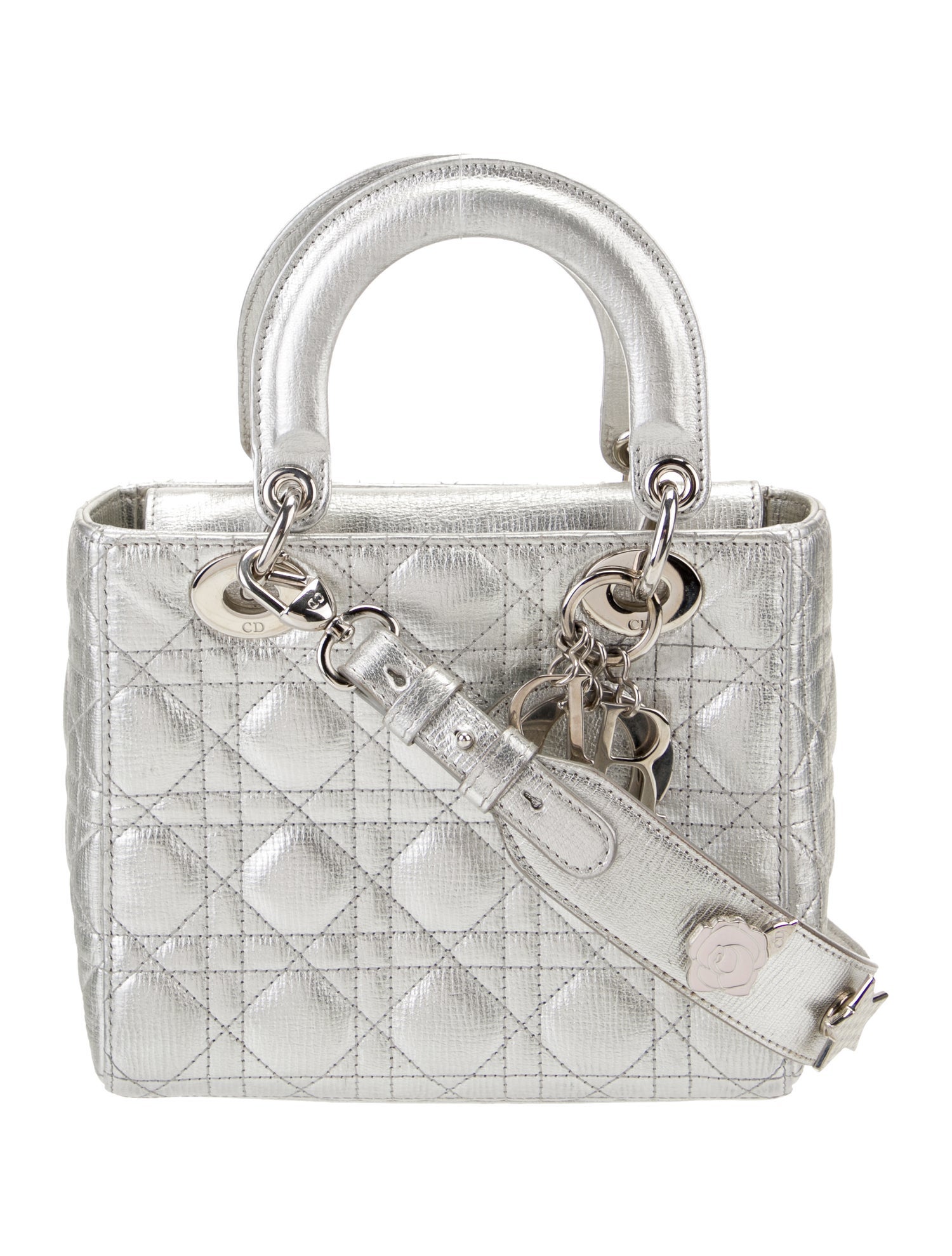 Christian Dior Medium Cannage Lady Dior - Neutrals Handle Bags ...