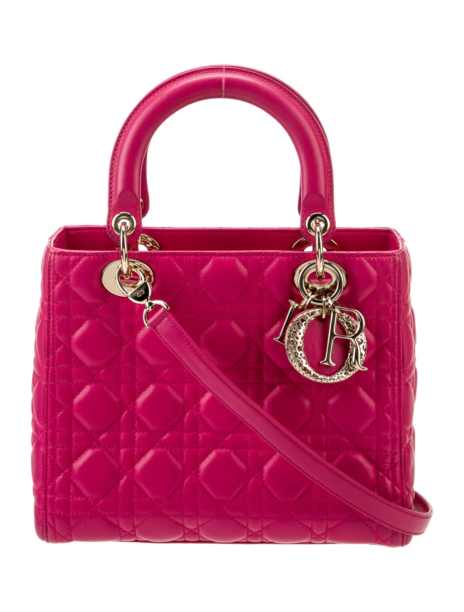 Christian Dior Leather Medium Be Dior Bag - Pink Handle Bags, Handbags ...