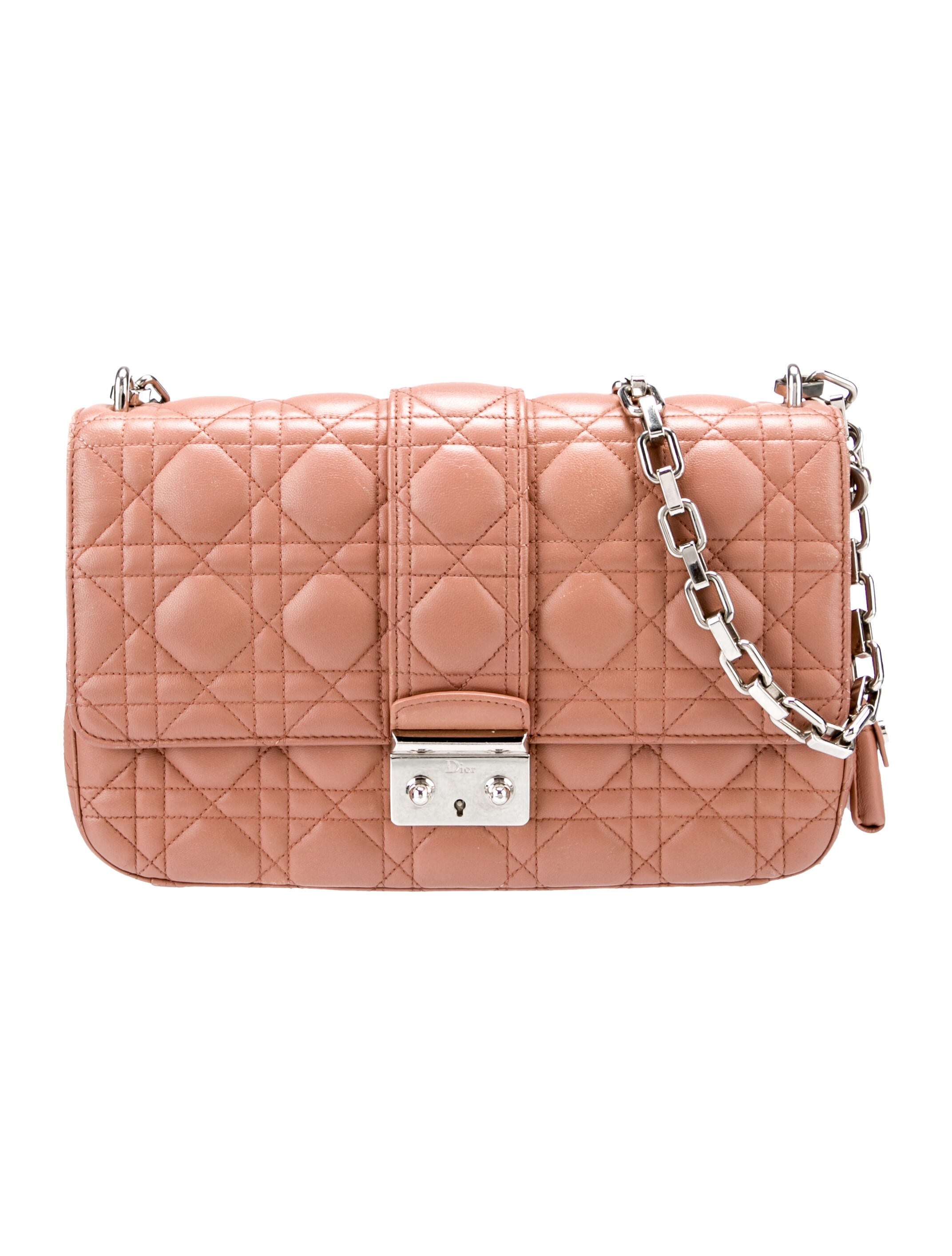 Christian Dior Medium Cannage Miss Dior Bag - Pink Shoulder Bags ...