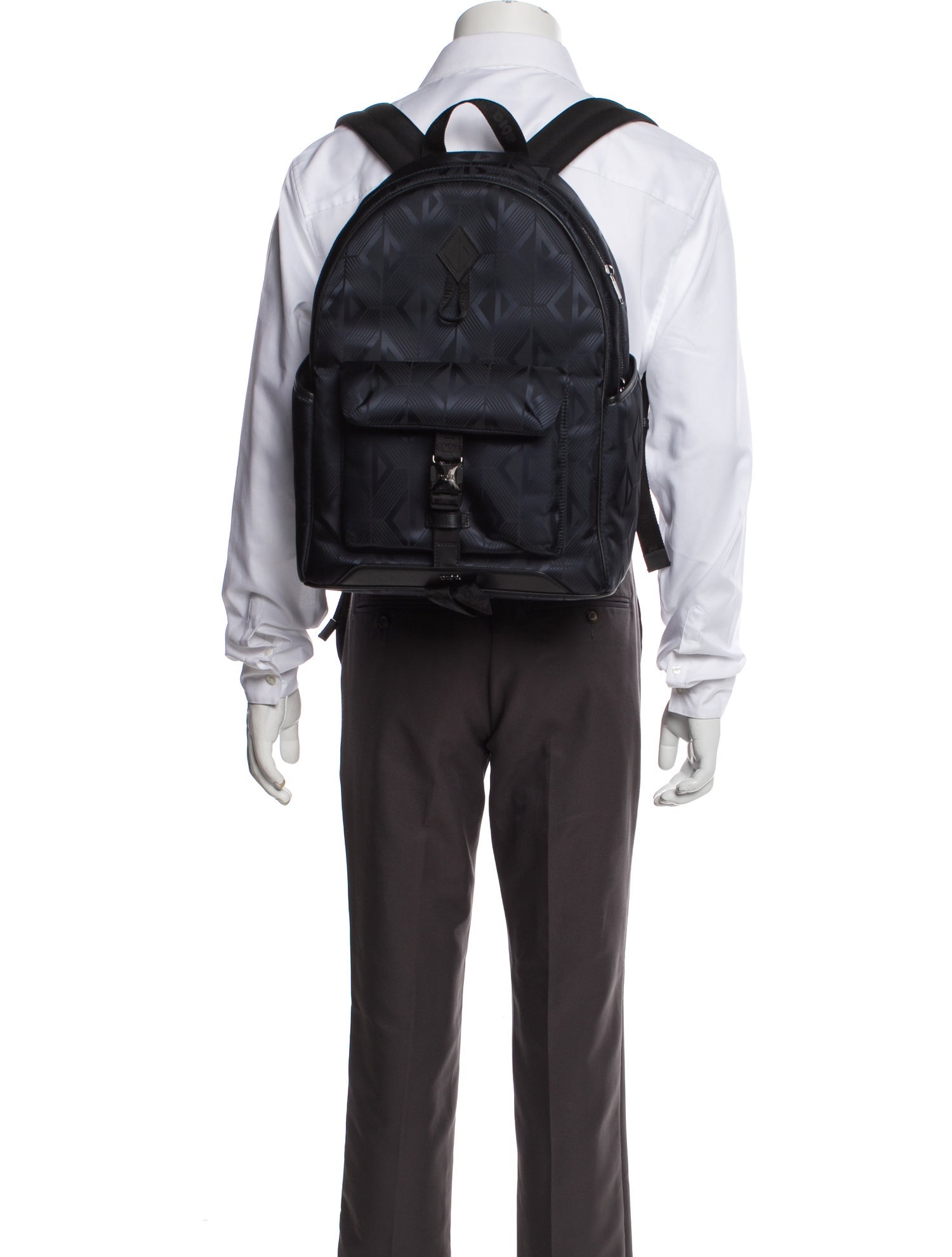 DIOR MEN CD Diamond Mirage Explorer Backpack - Blue Backpacks, Bags ...