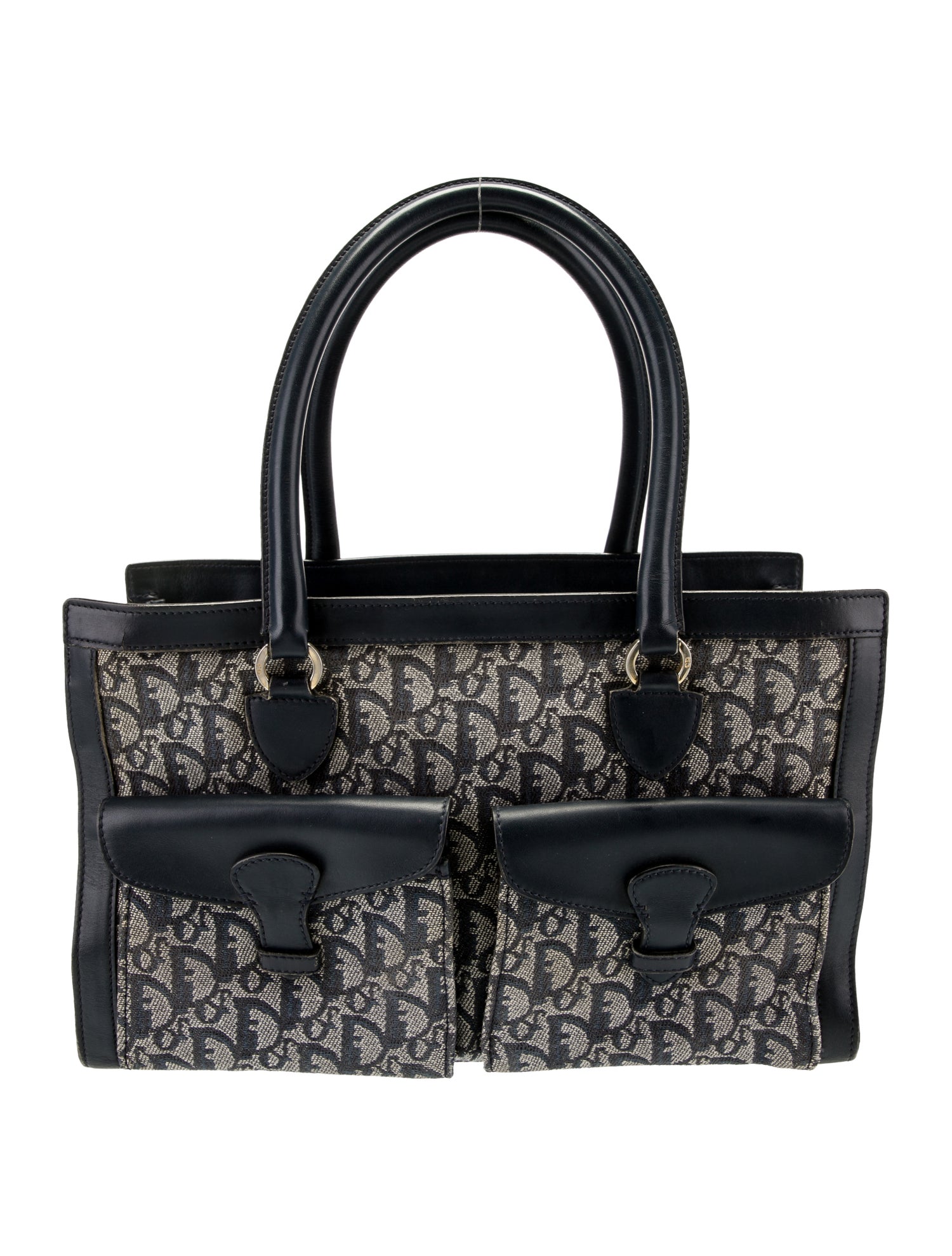 Christian Dior Vintage Diorissimo Handle Bag - Blue Handle Bags ...