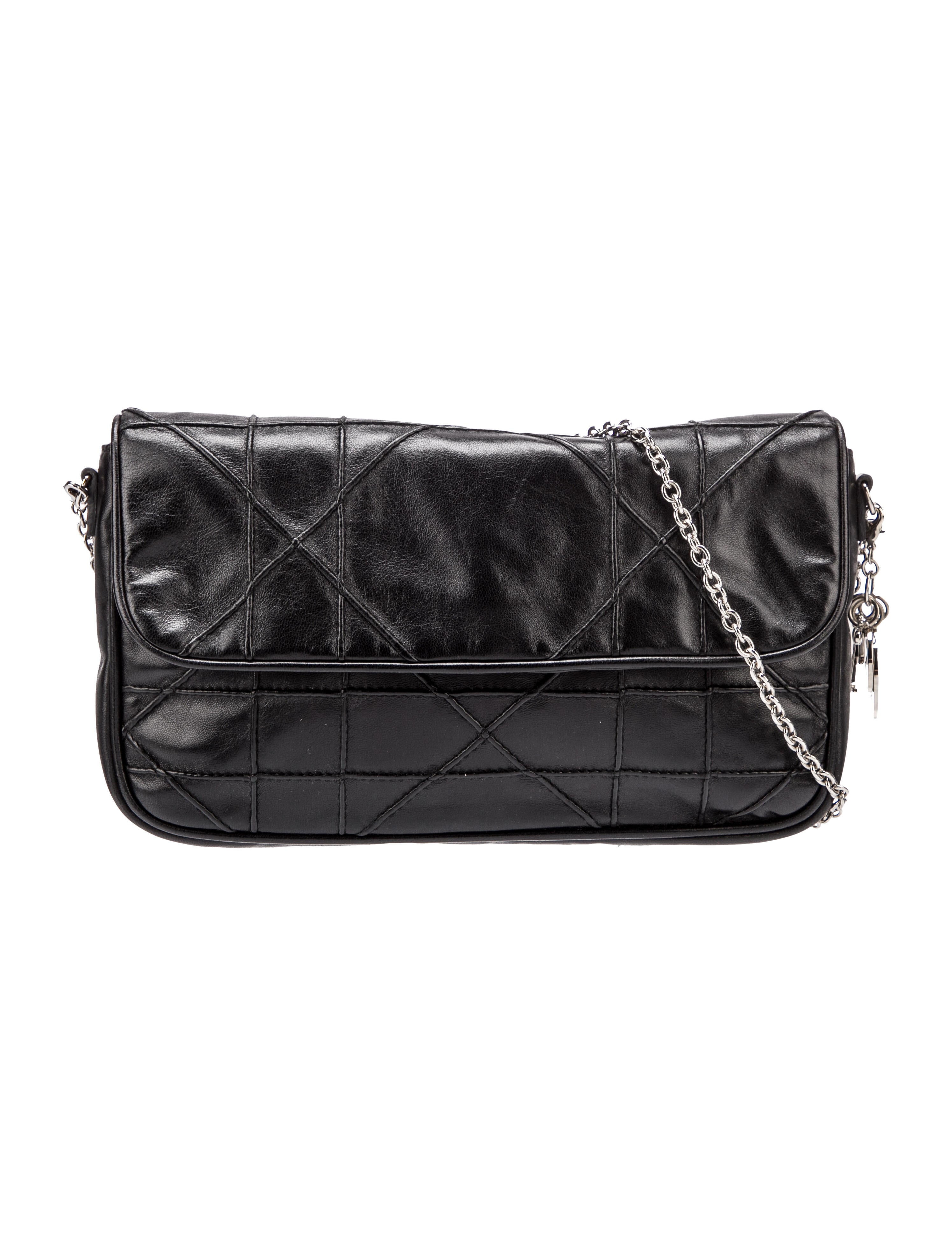 Christian Dior Cannage Lady Dior Chain Bag - Black Crossbody Bags ...