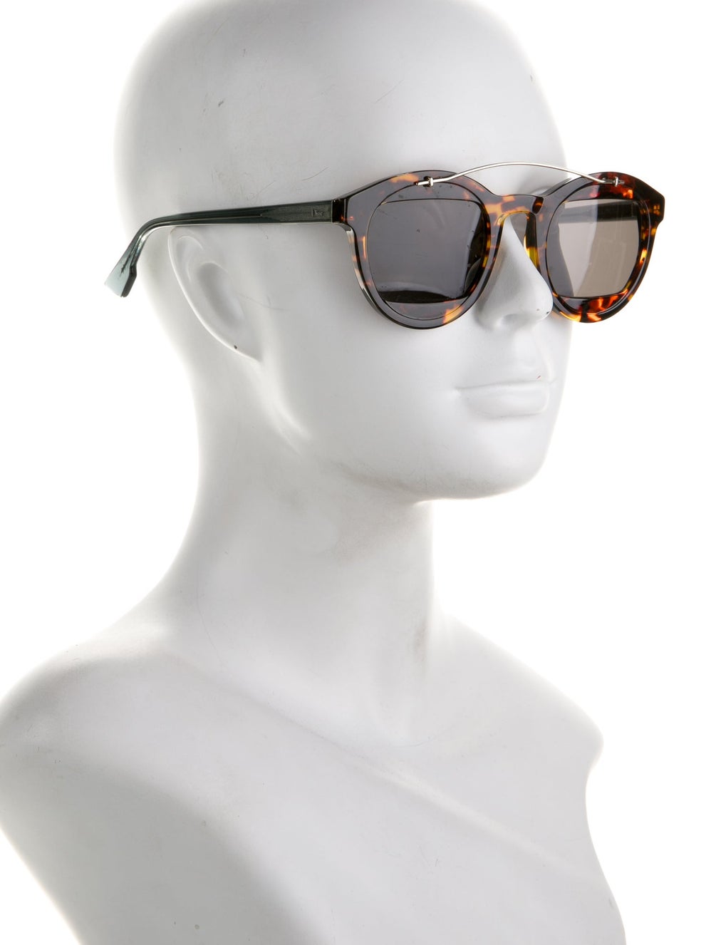 Christian Dior Aviator Mirrored Sunglasses Brown Sunglasses