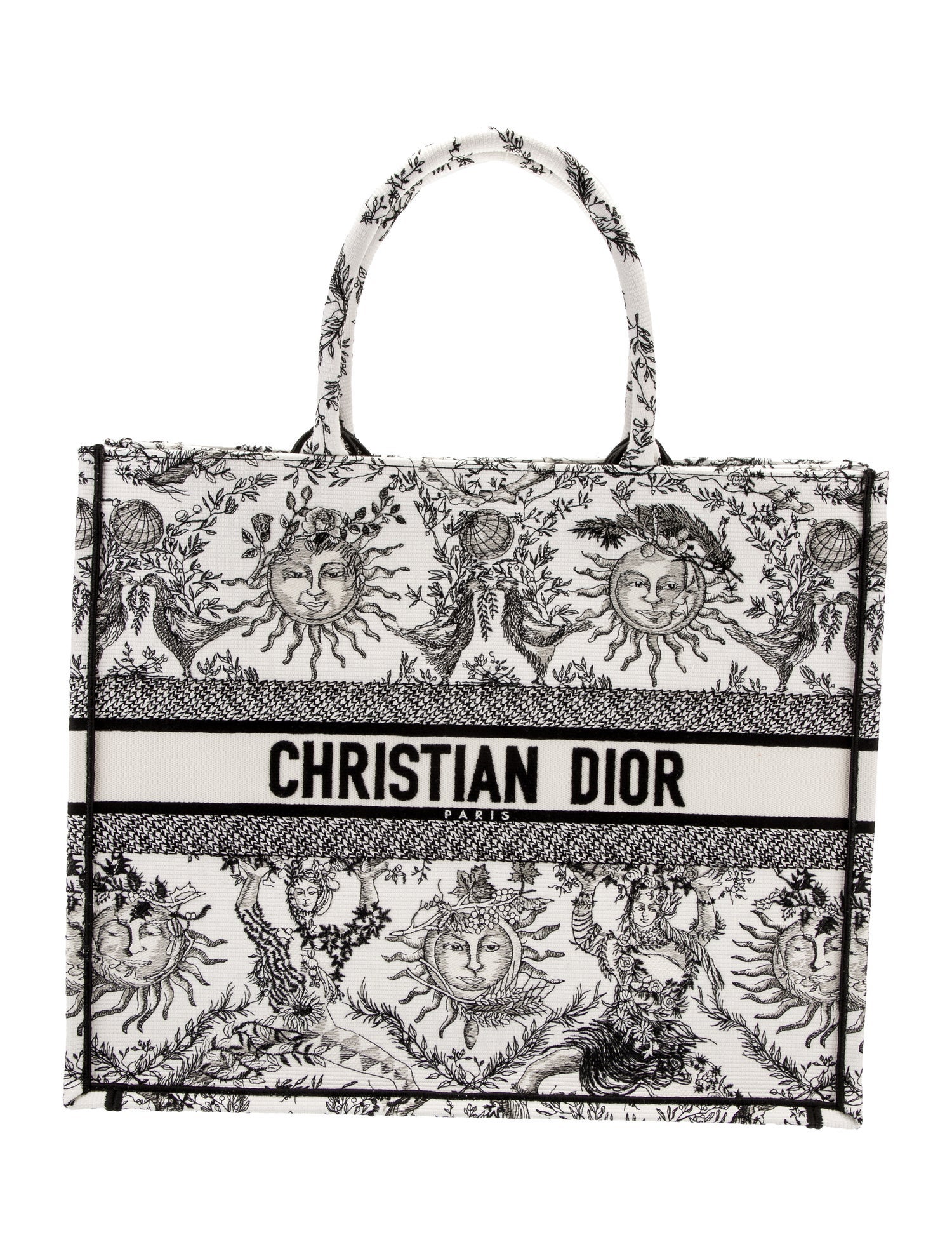 Christian Dior Large Toile de Jouy Soleil Book Tote - Blue Totes ...