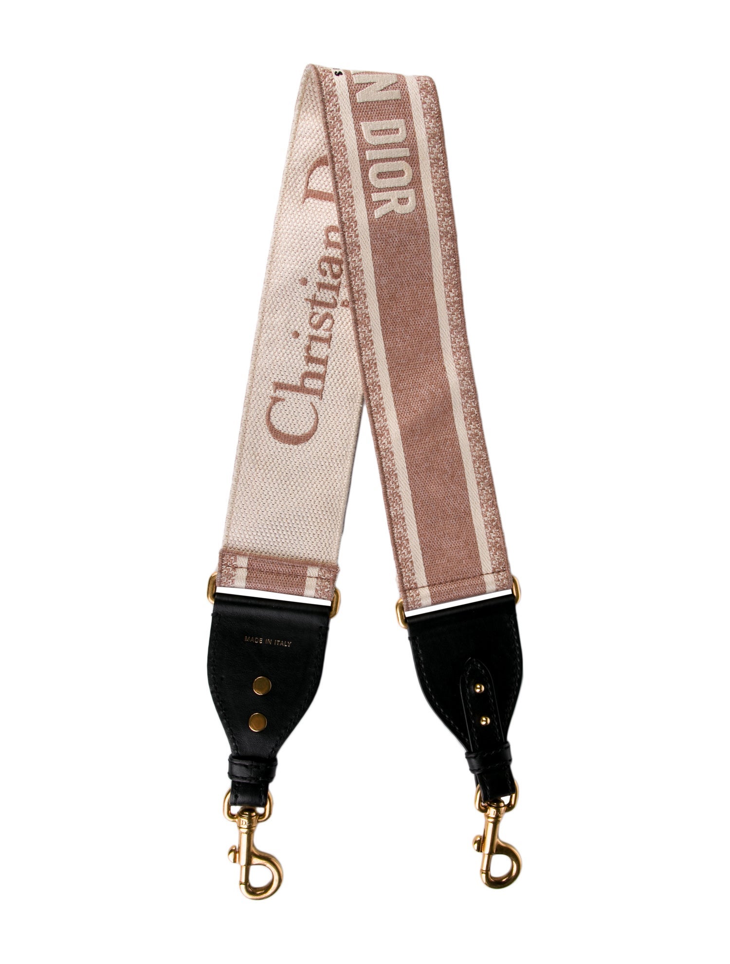 Christian Dior Logo Canvas Bag Strap - Black Bag Accessories ...
