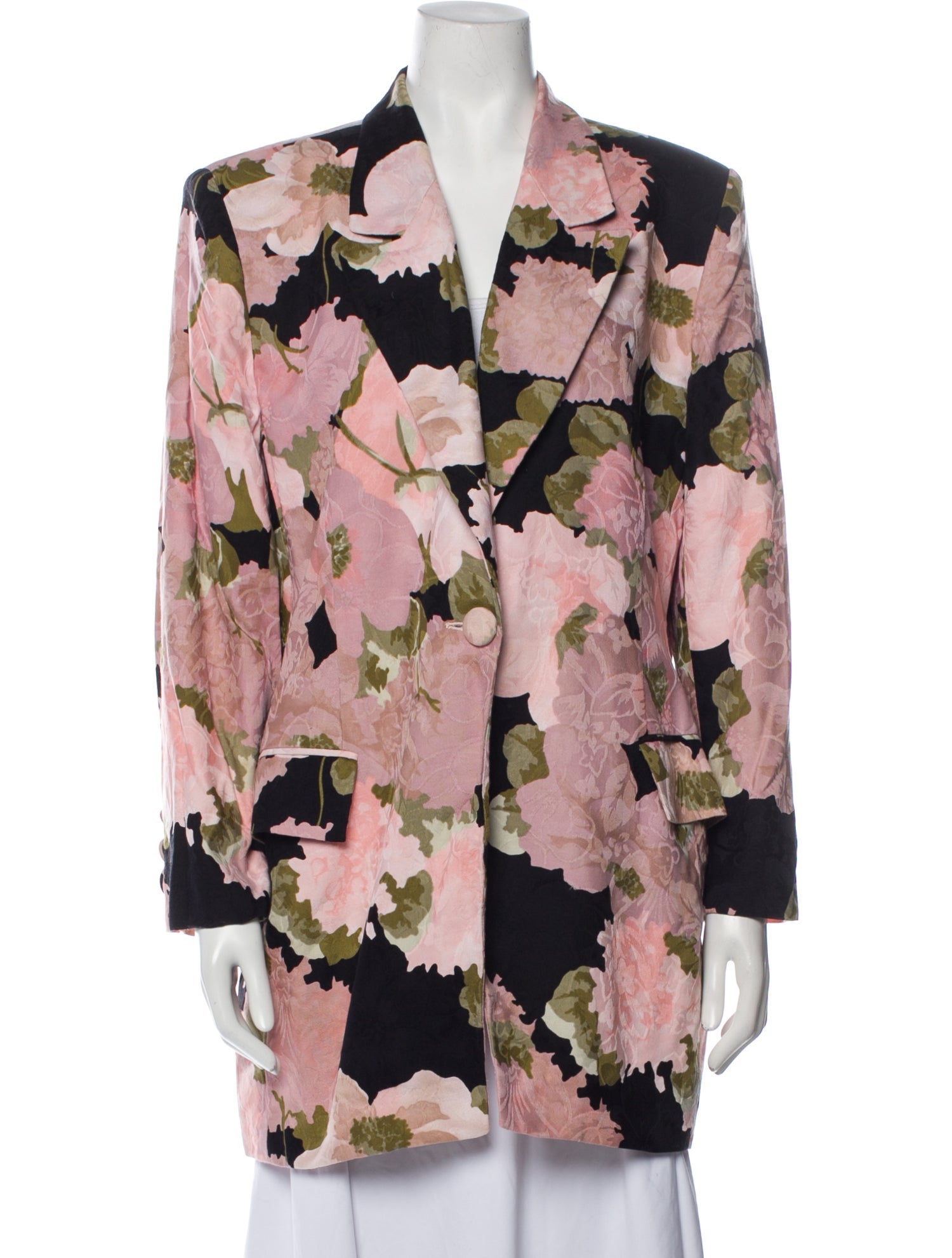 Christian Dior Floral Print Jacket - Black Jackets, Clothing ...