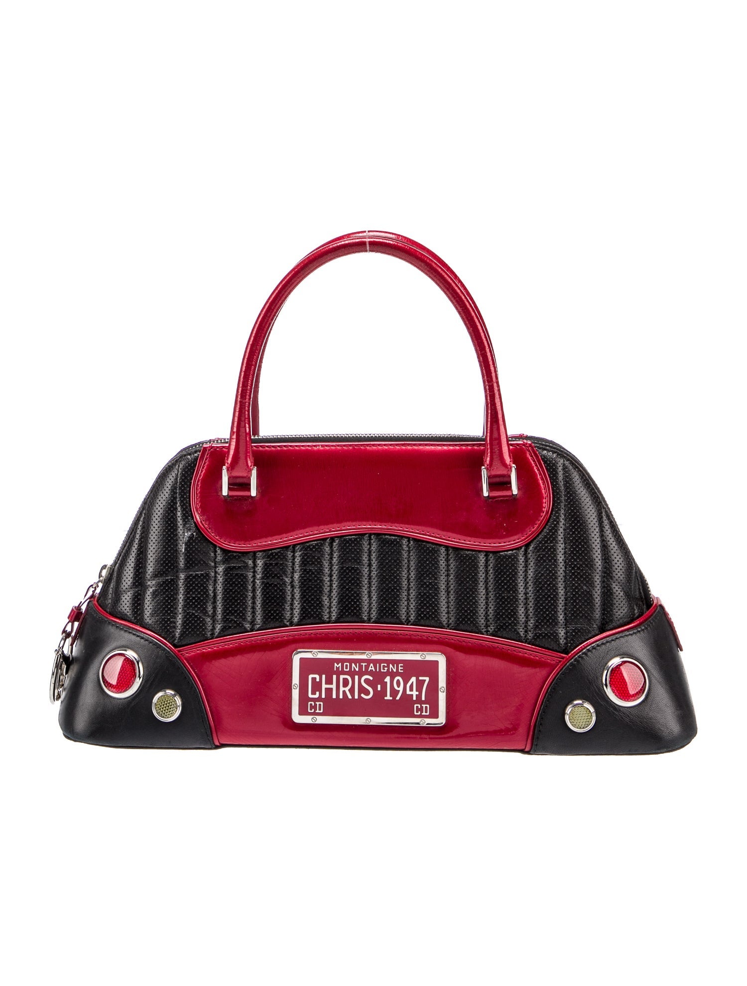 Christian Dior Leather Cadillac Bag - Black Handle Bags, Handbags ...