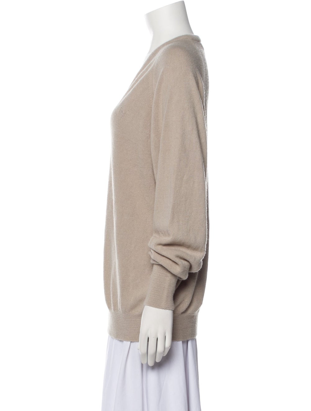 Christian Dior V-Neck Sweater - Neutrals Knitwear, Clothing - CHR432997 ...