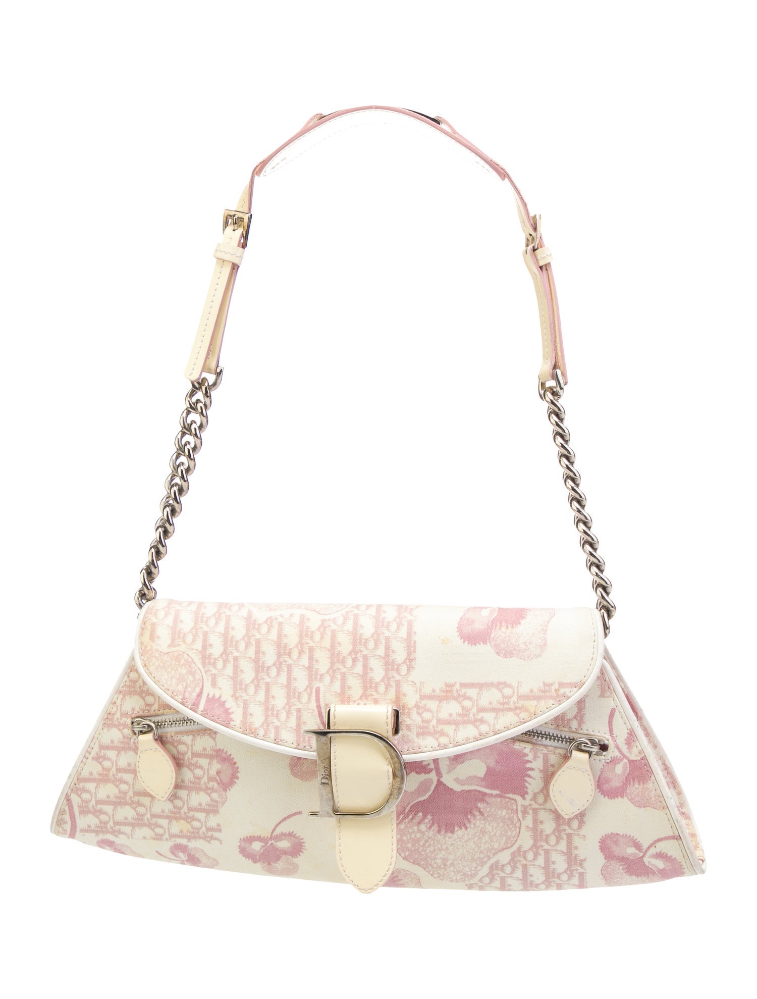 Christian Dior Vintage Diorissimo Girly Saddle Pochette - Pink Shoulder ...