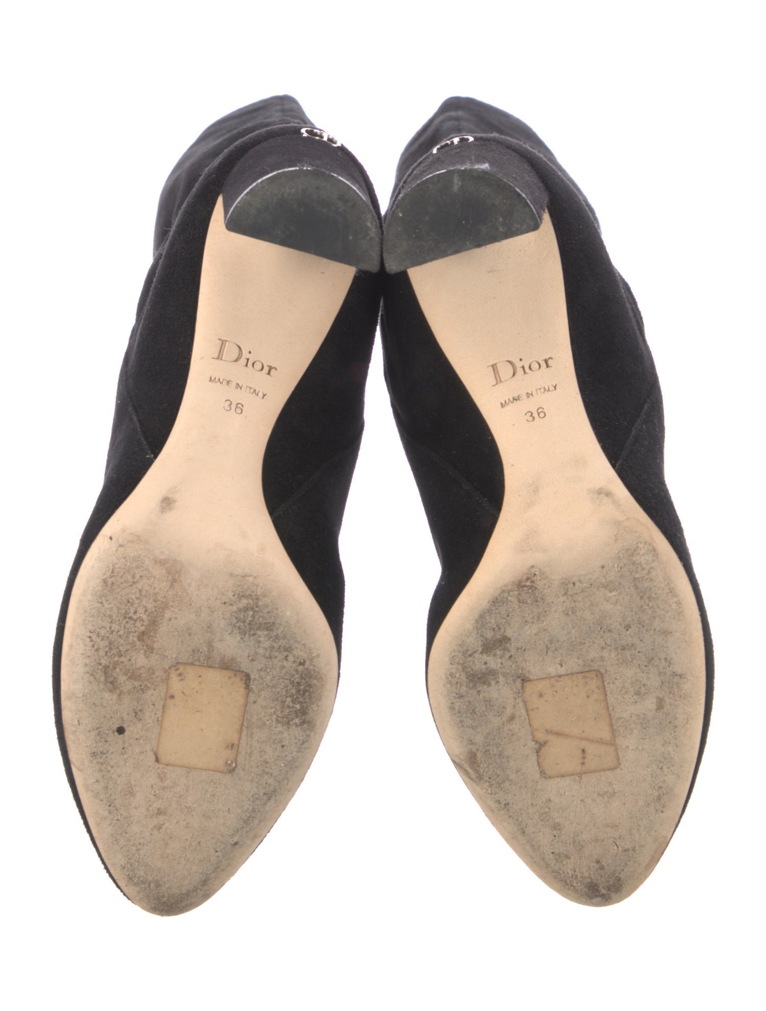 Christian Dior Suede Boots - Black Boots, Shoes - CHR433473 | The RealReal