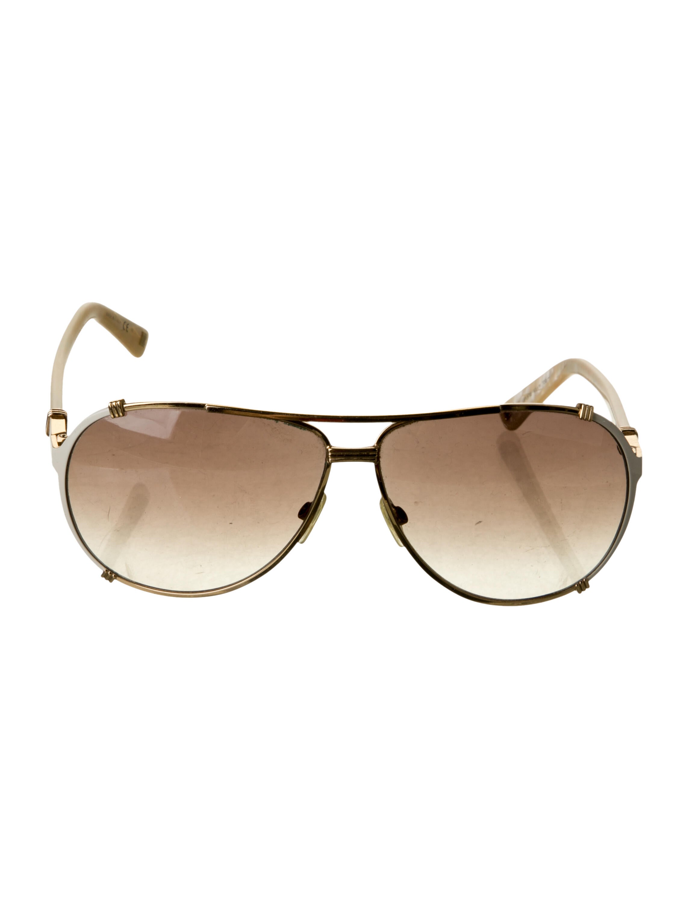 Christian Dior Aviator Gradient Sunglasses - Gold Sunglasses ...